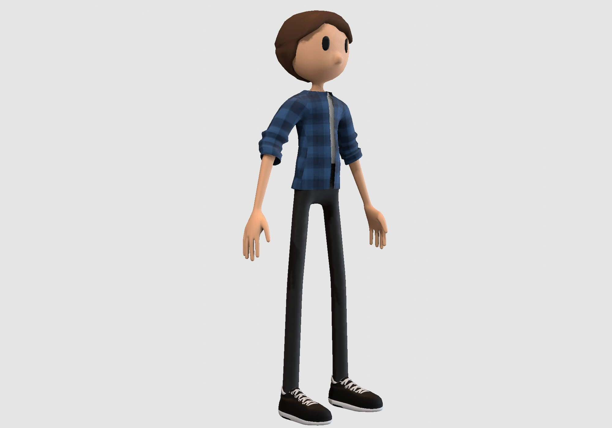 Male Cartoon Boy - 3D Model by nickianimations