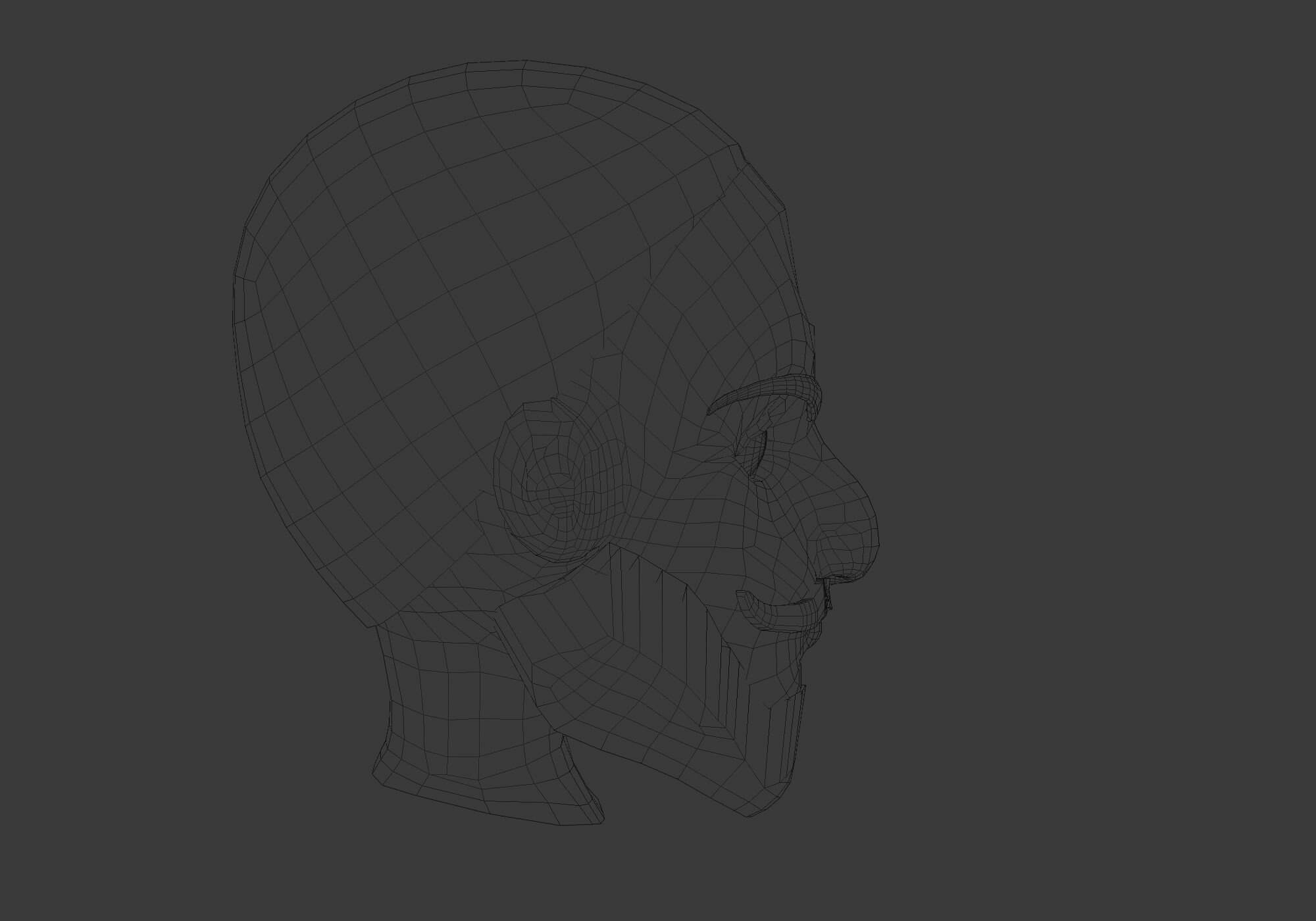Male Cartoon Head - 3D Model by nickianimations