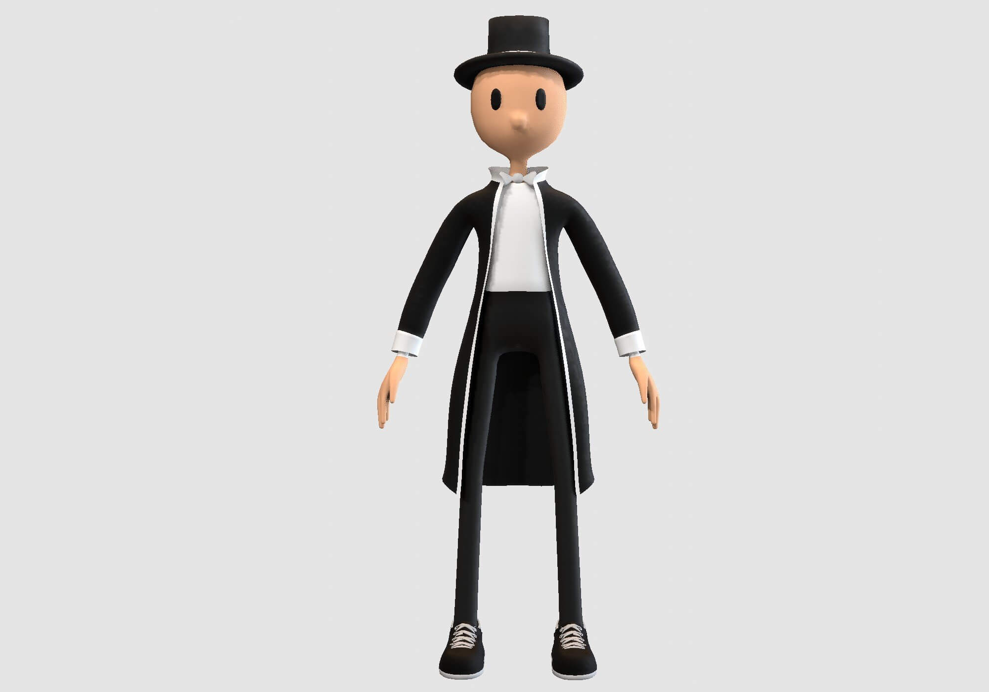 Male Cartoon Magician - 3D Model by nickianimations
