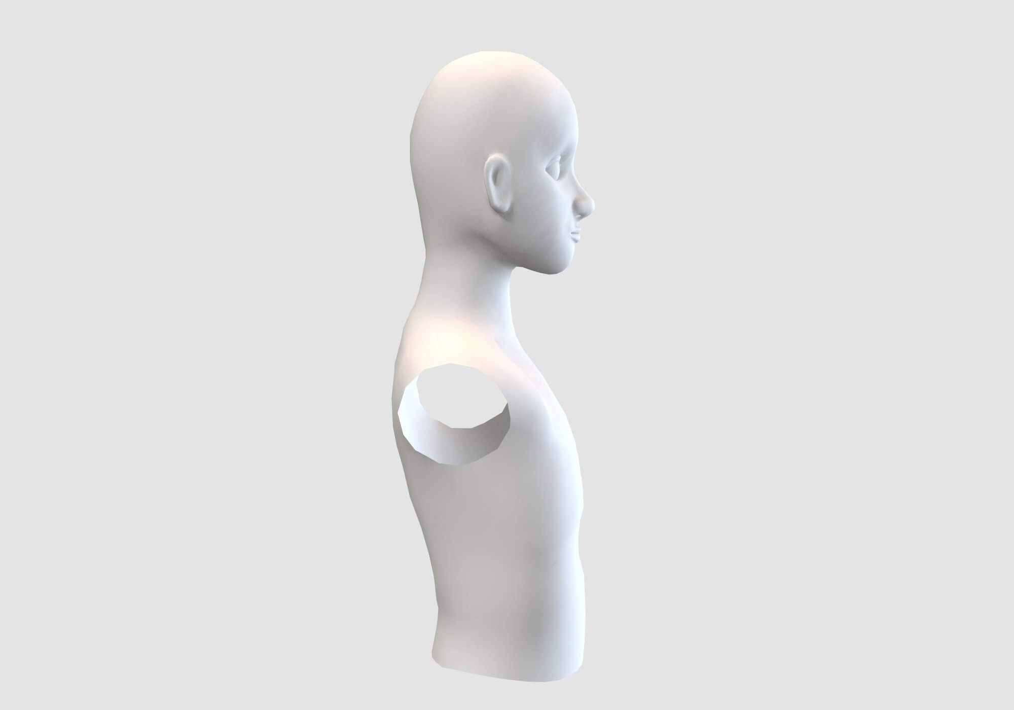 Male Cartoon Torso - 3D Model by nickianimations