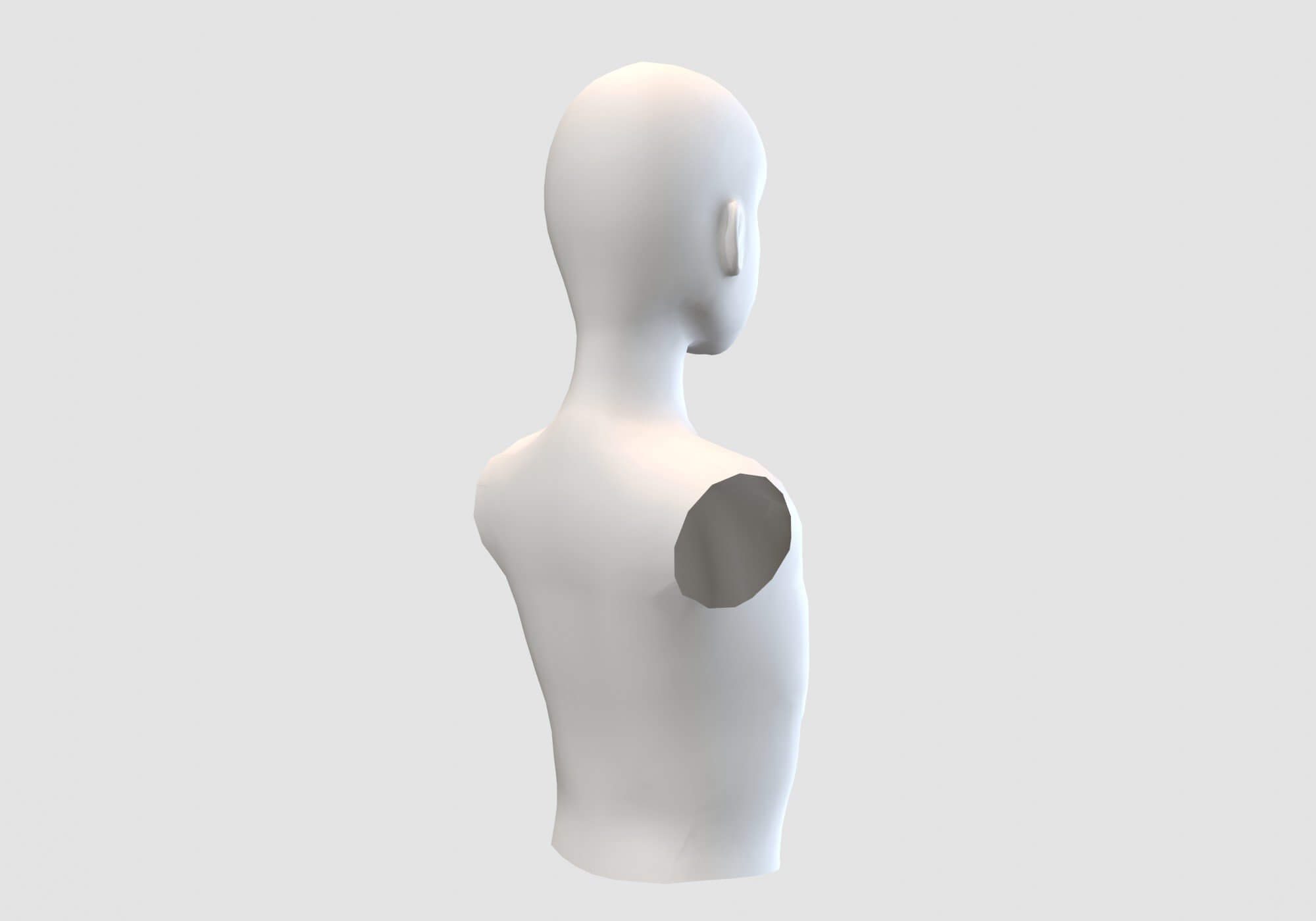 Male Cartoon Torso - 3D Model by nickianimations