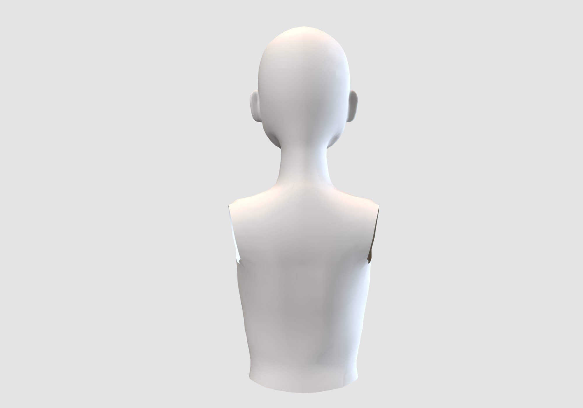 Male Cartoon Torso - 3D Model by nickianimations