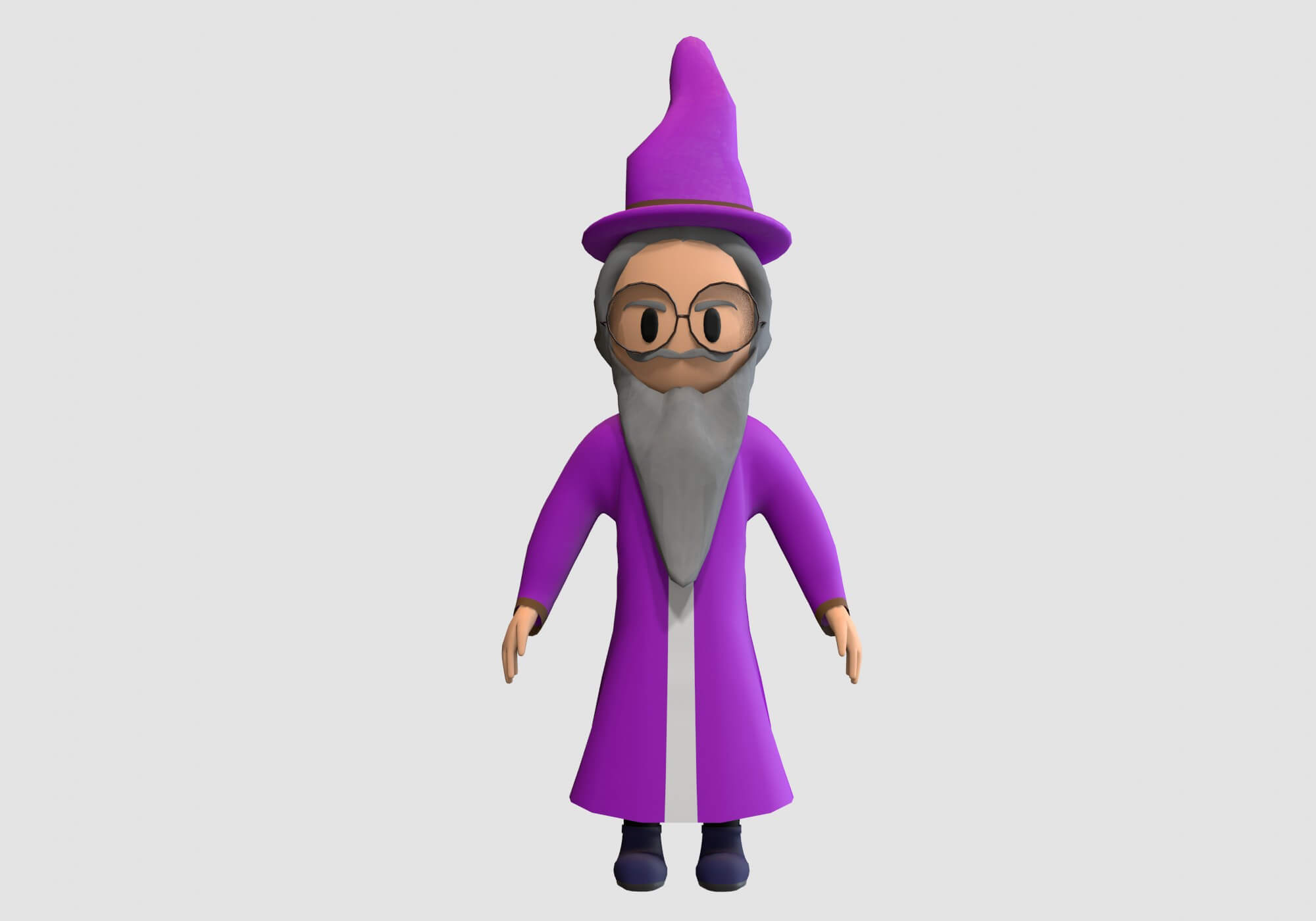 Cartoon Wizard - 3D Model by nickianimations