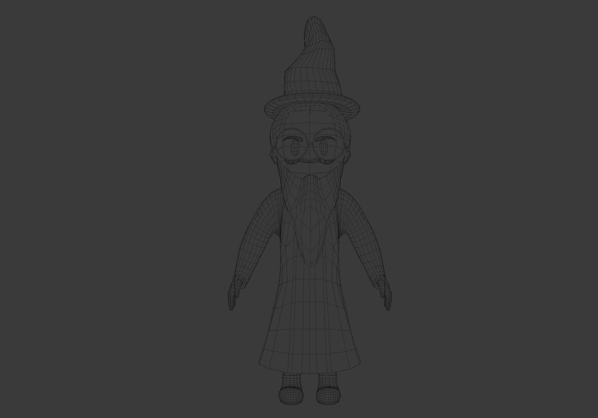 Cartoon Wizard - 3D Model by nickianimations