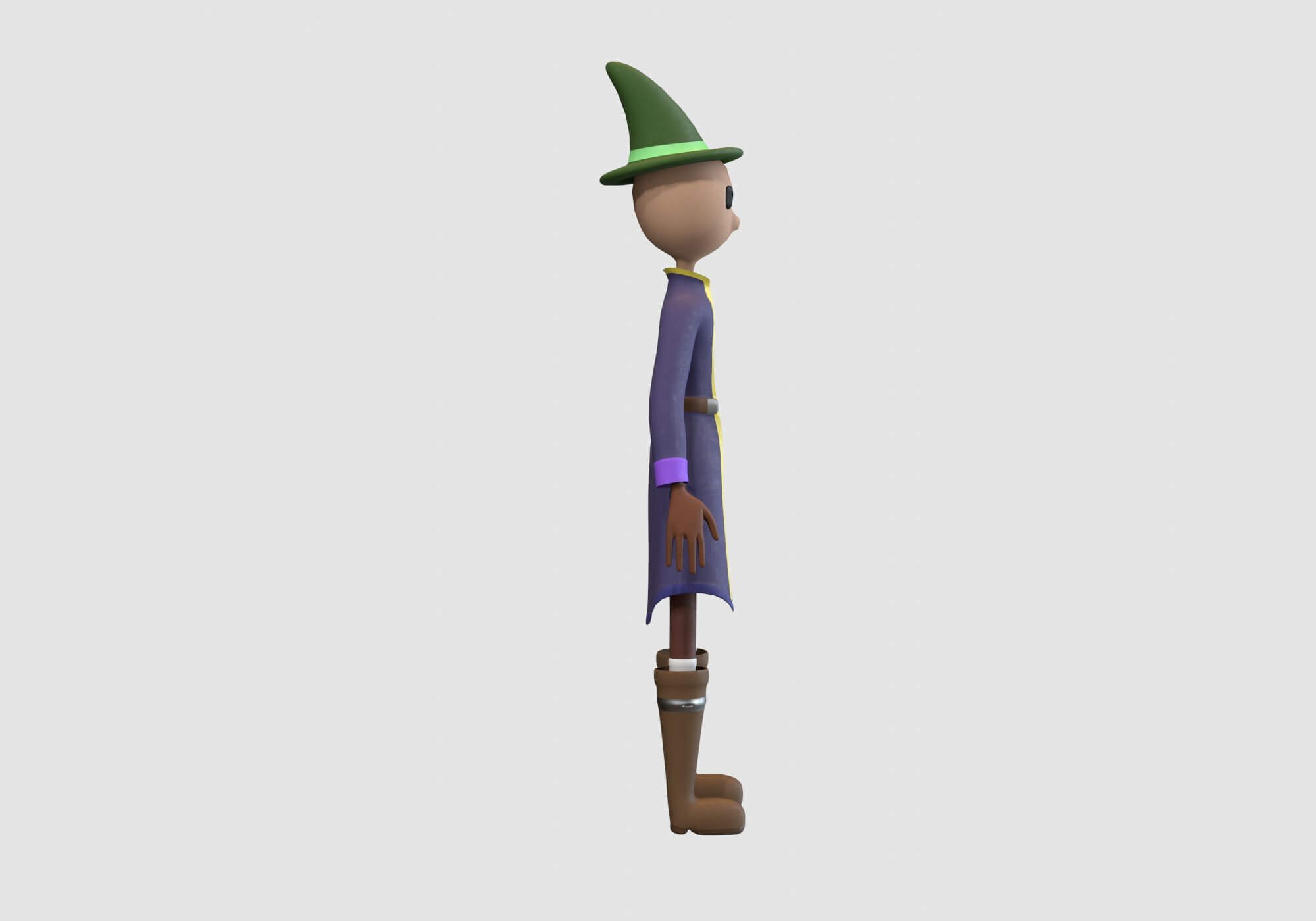 Male Cartoon Wizard - 3D Model by nickianimations