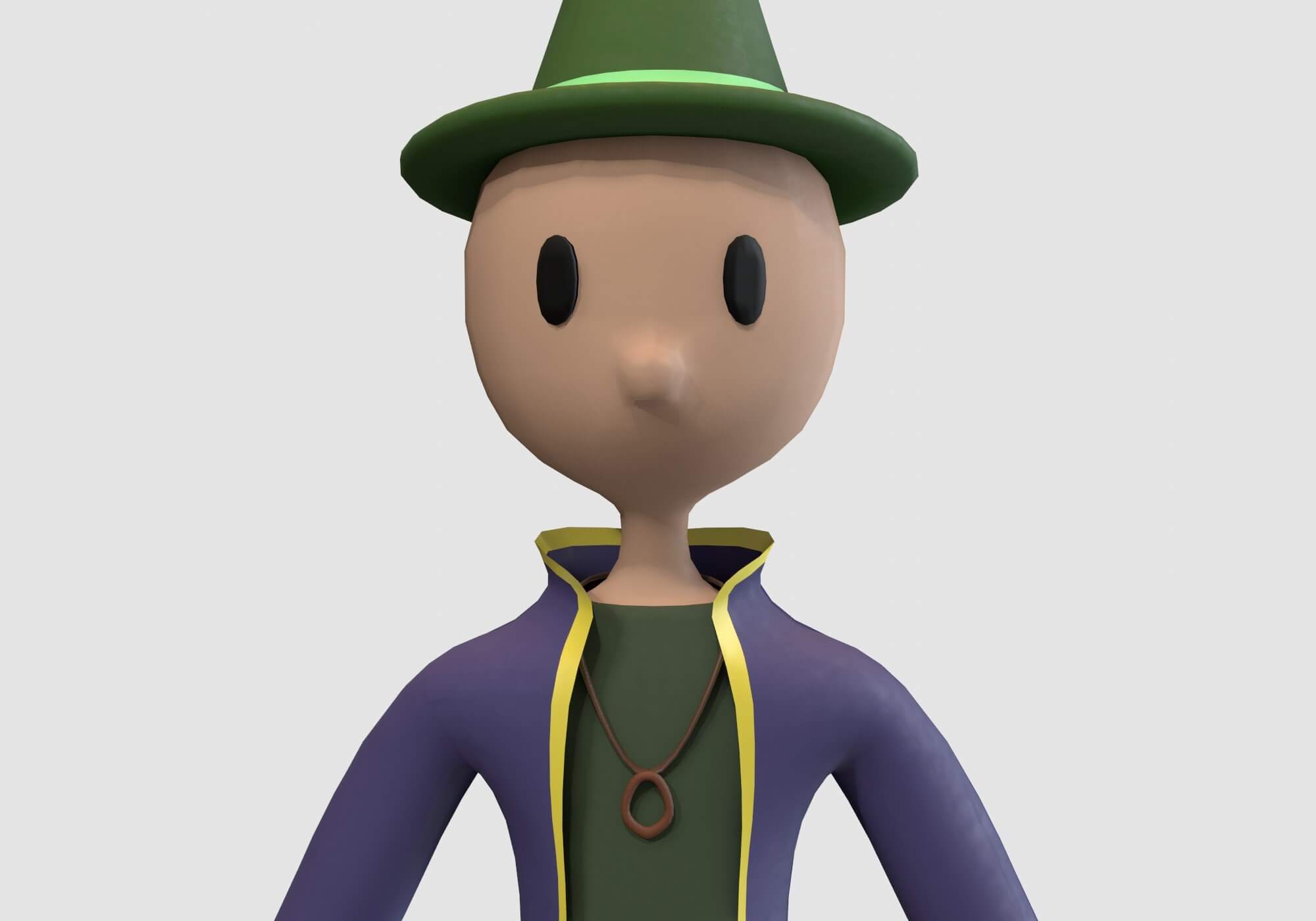 Male Cartoon Wizard - 3D Model by nickianimations
