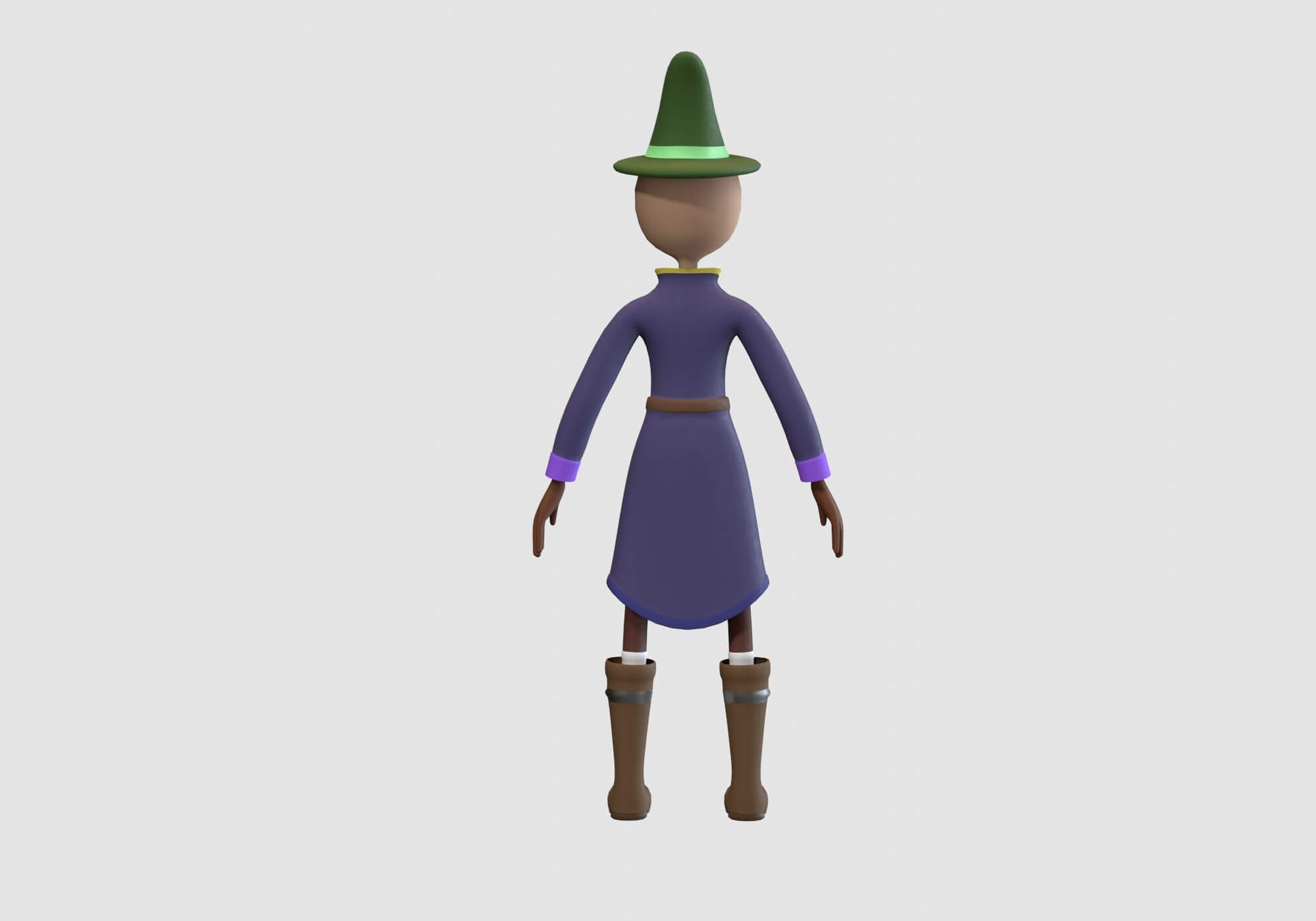 Male Cartoon Wizard - 3D Model by nickianimations