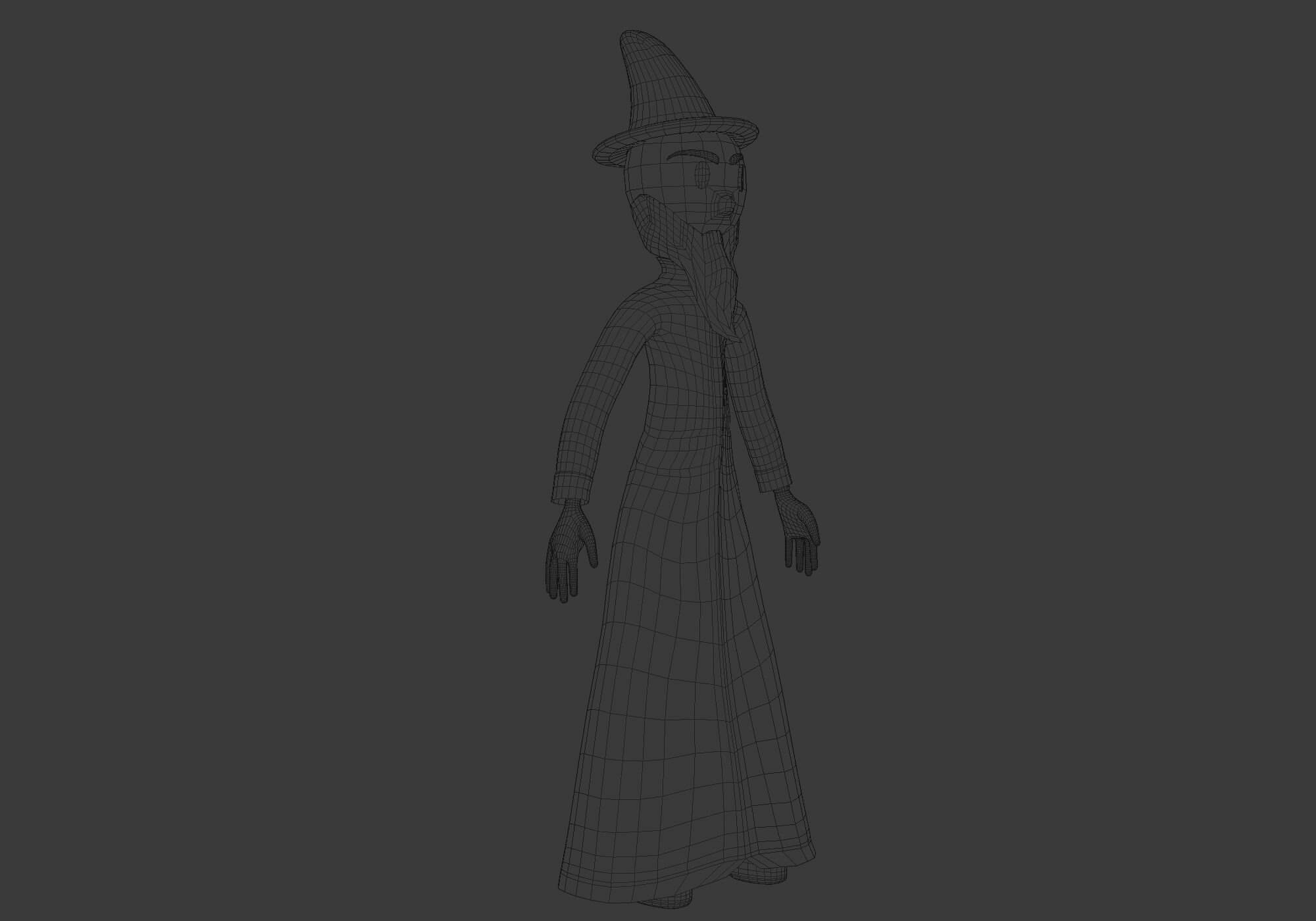 Male Cartoon Wizard - 3D Model by nickianimations