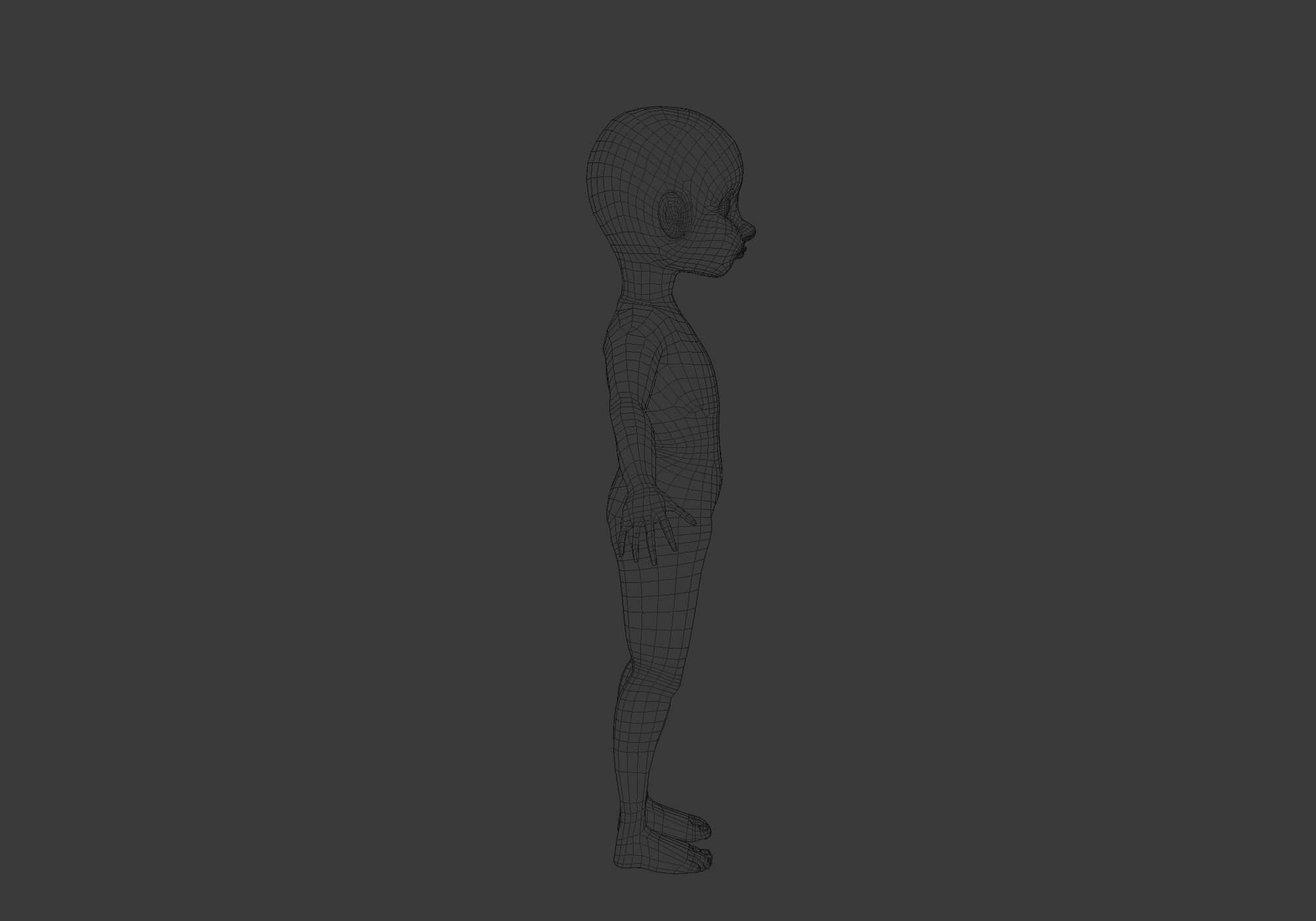 Male Child Body - 3D Model by nickianimations