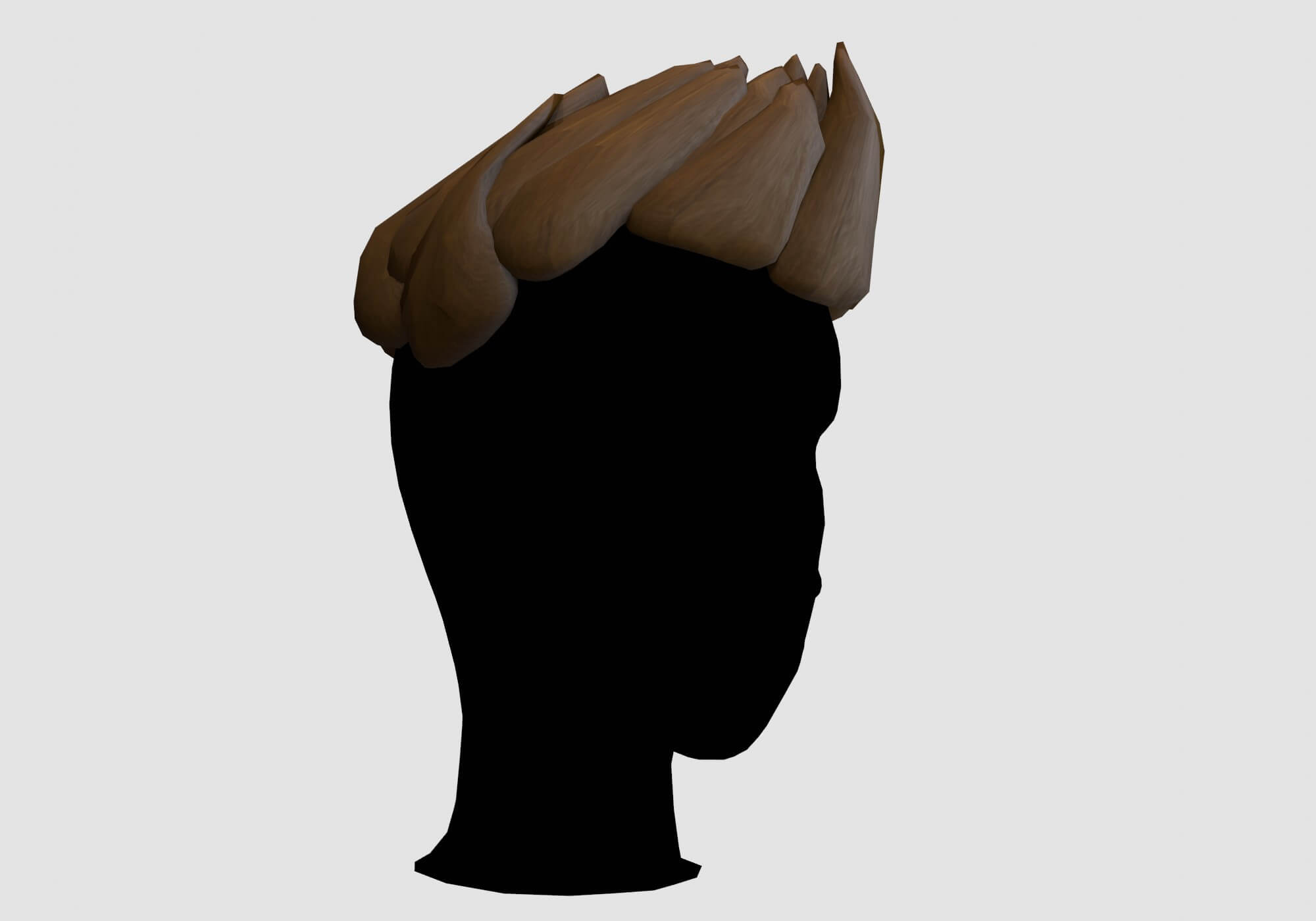 Male Up Hairstyle - 3D Model by nickianimations