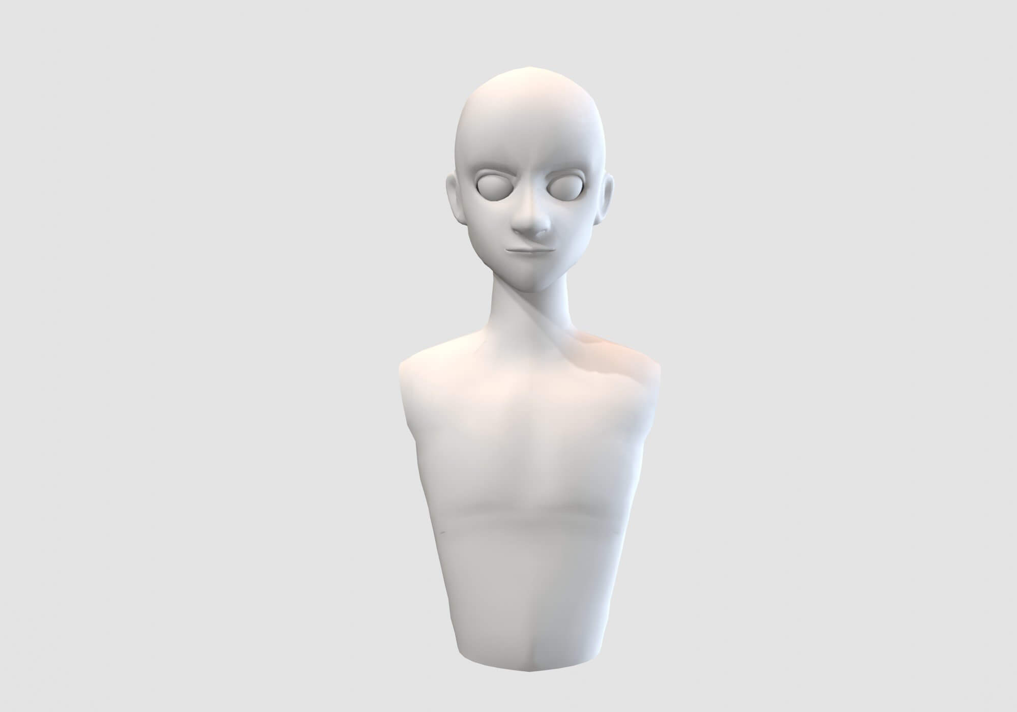 Male Upper Body - 3D Model by nickianimations
