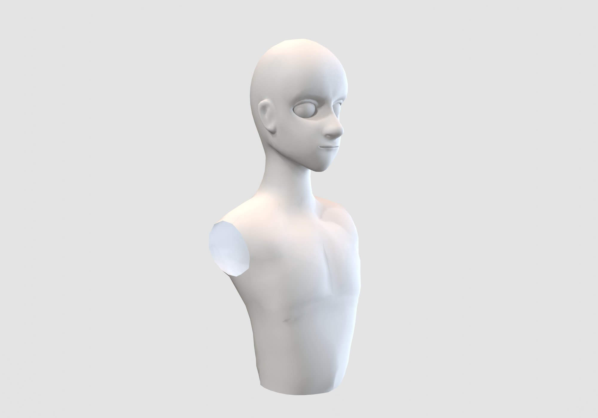 Male Upper Body - 3D Model by nickianimations