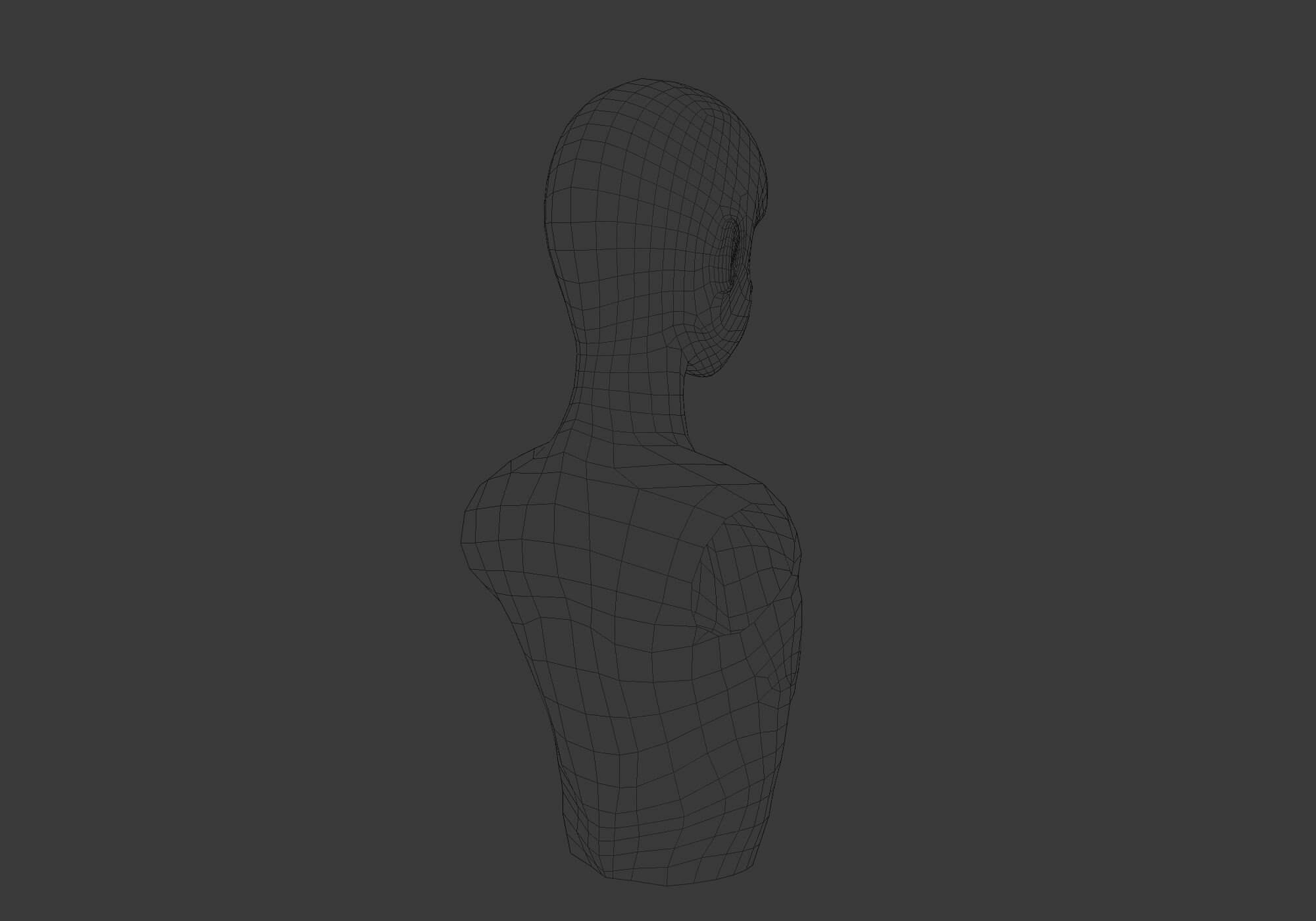 Male Upper Body - 3D Model by nickianimations