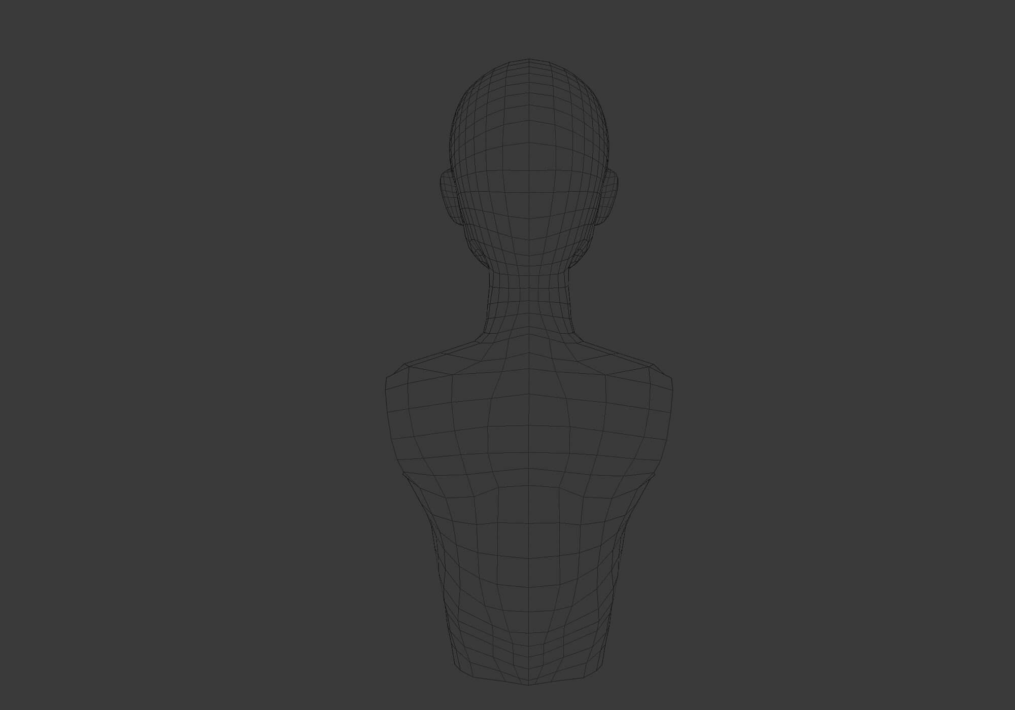 Male Upper Body - 3D Model by nickianimations