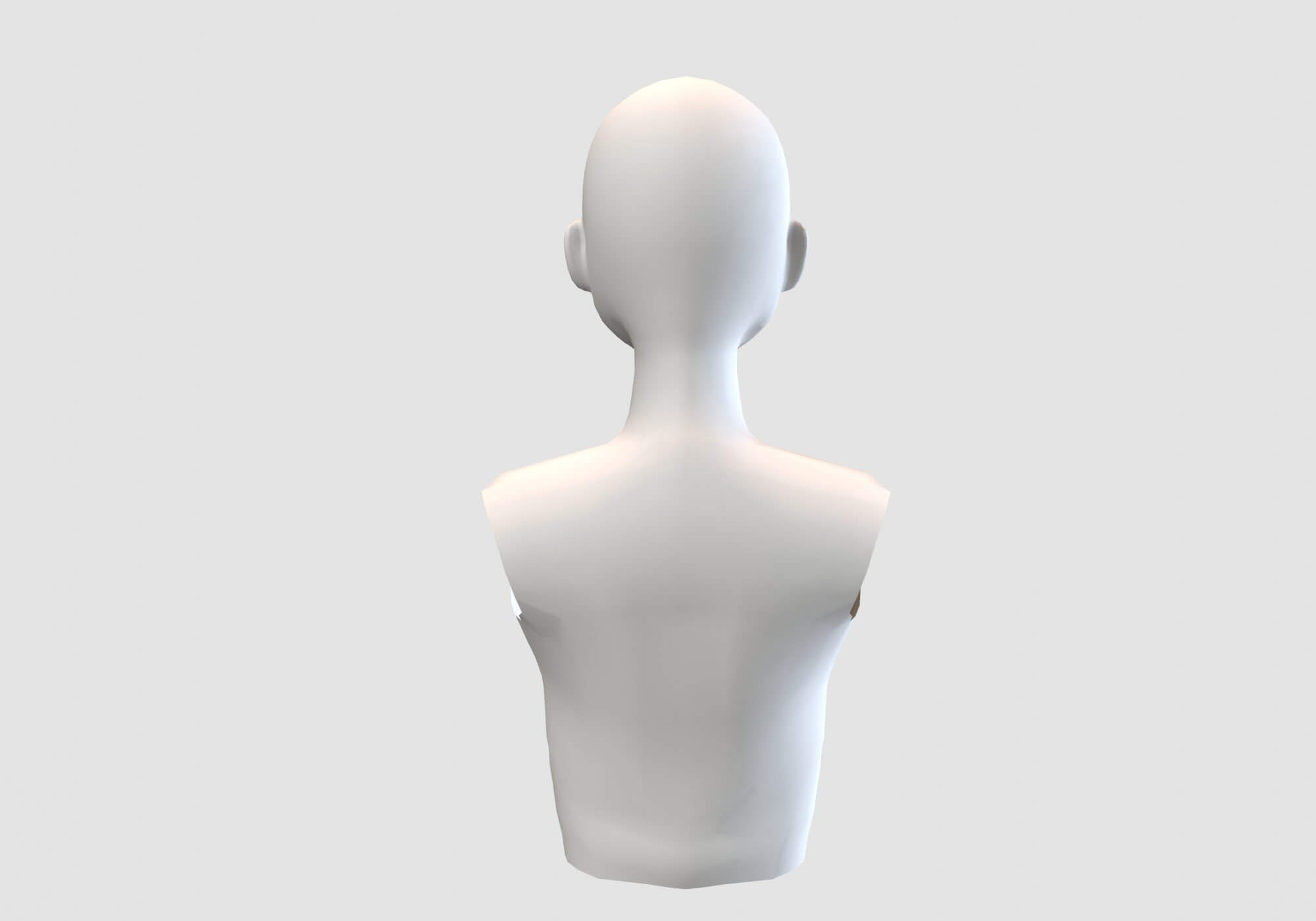 Manly Cartoon Torso - 3D Model by nickianimations