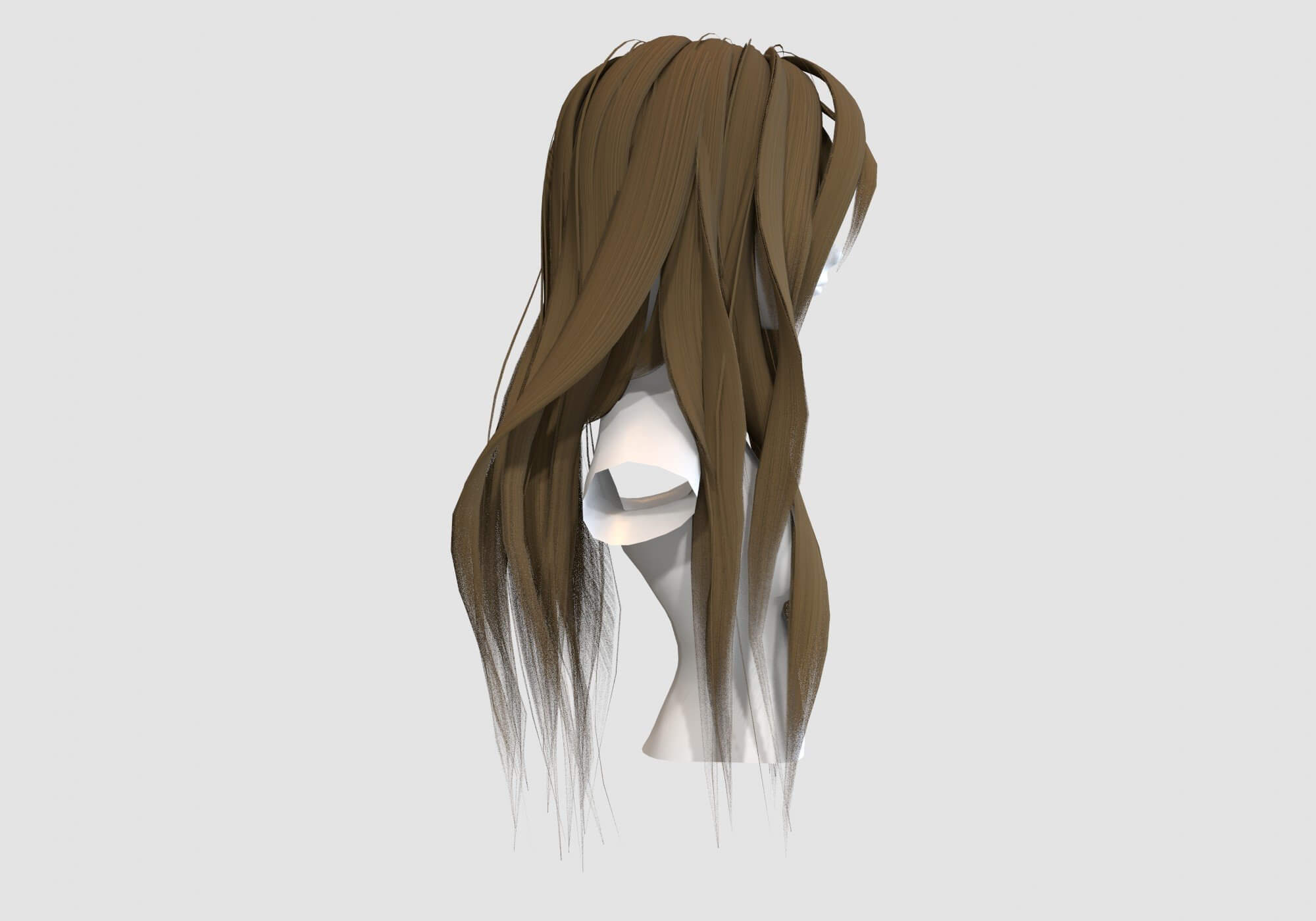 Messy Cartoon Hairstyle - 3D Model by nickianimations
