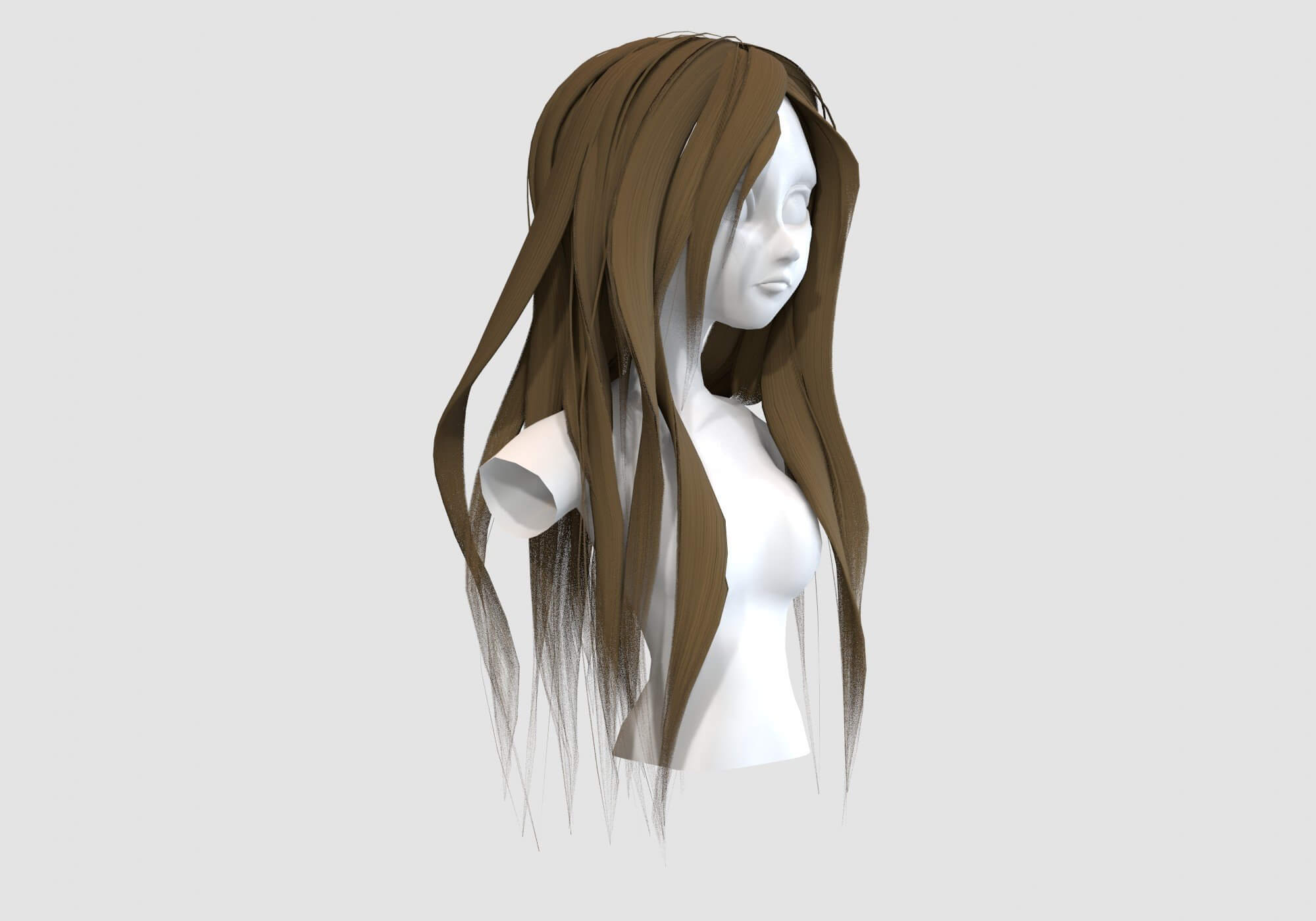 Messy Cartoon Hairstyle - 3D Model by nickianimations