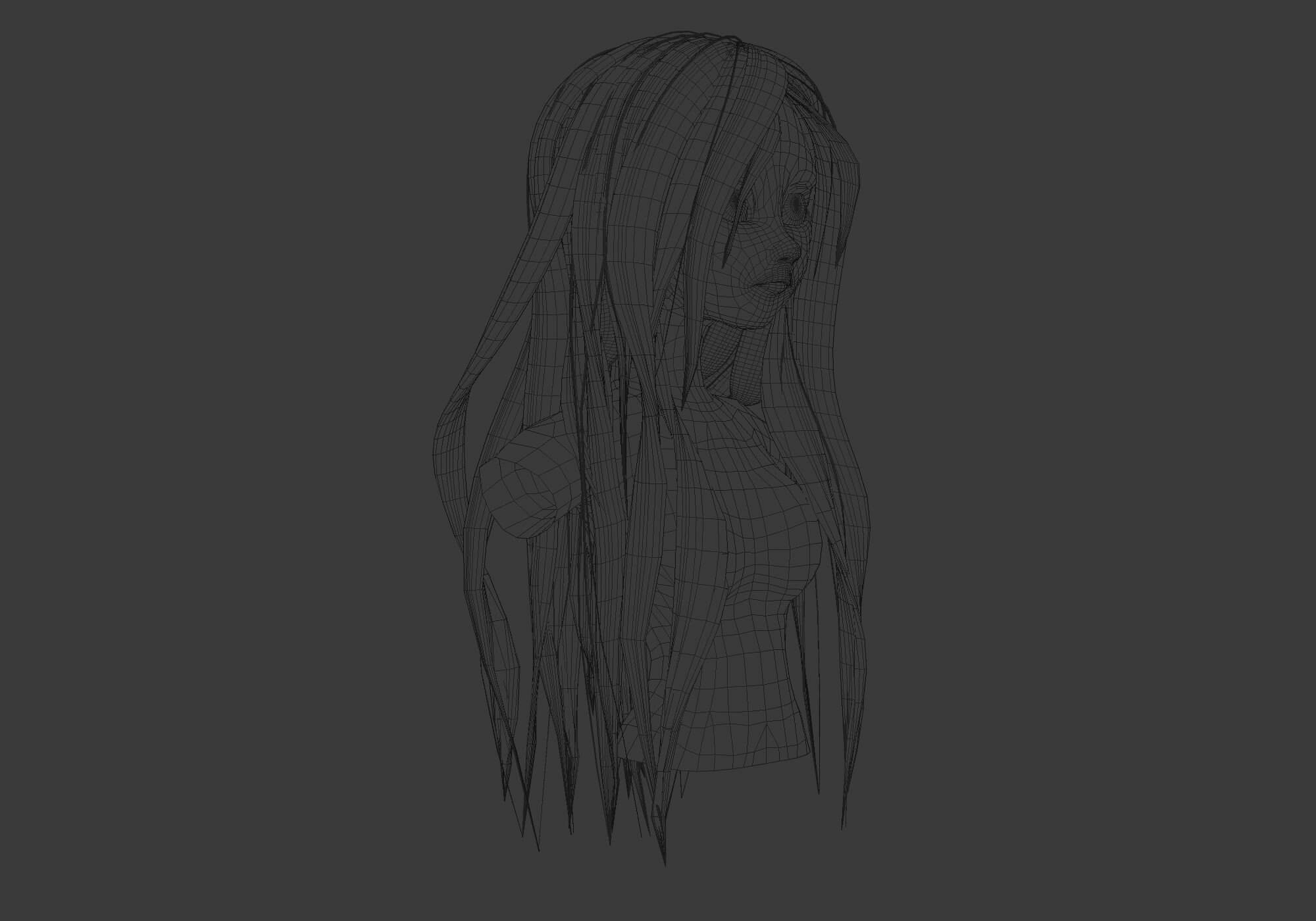 Messy Cartoon Hairstyle - 3D Model by nickianimations