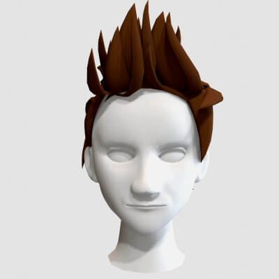 Messy Male Hairstyle - 3D Model by nickianimations