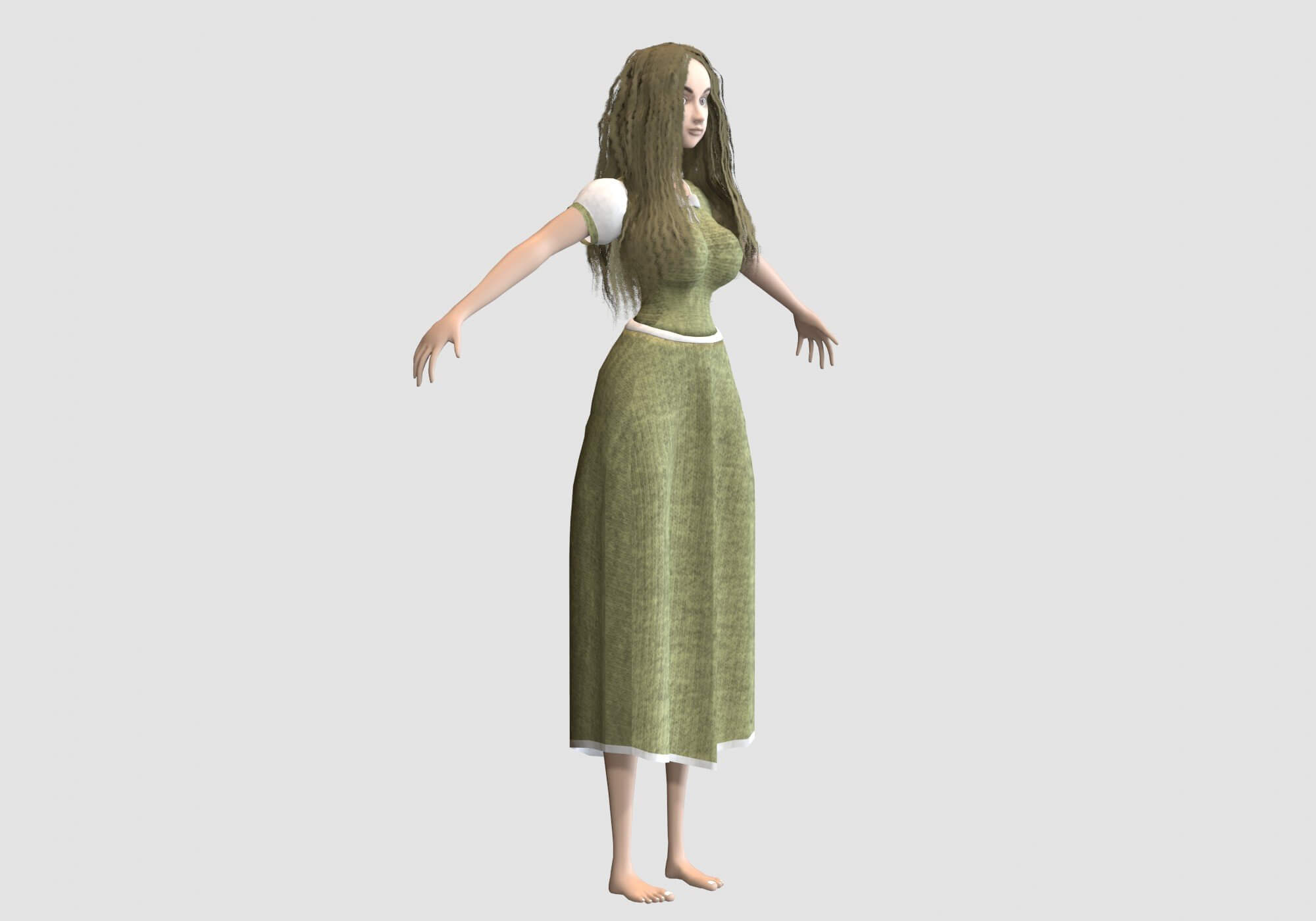 Middle Age Woman - 3D Model by nickianimations