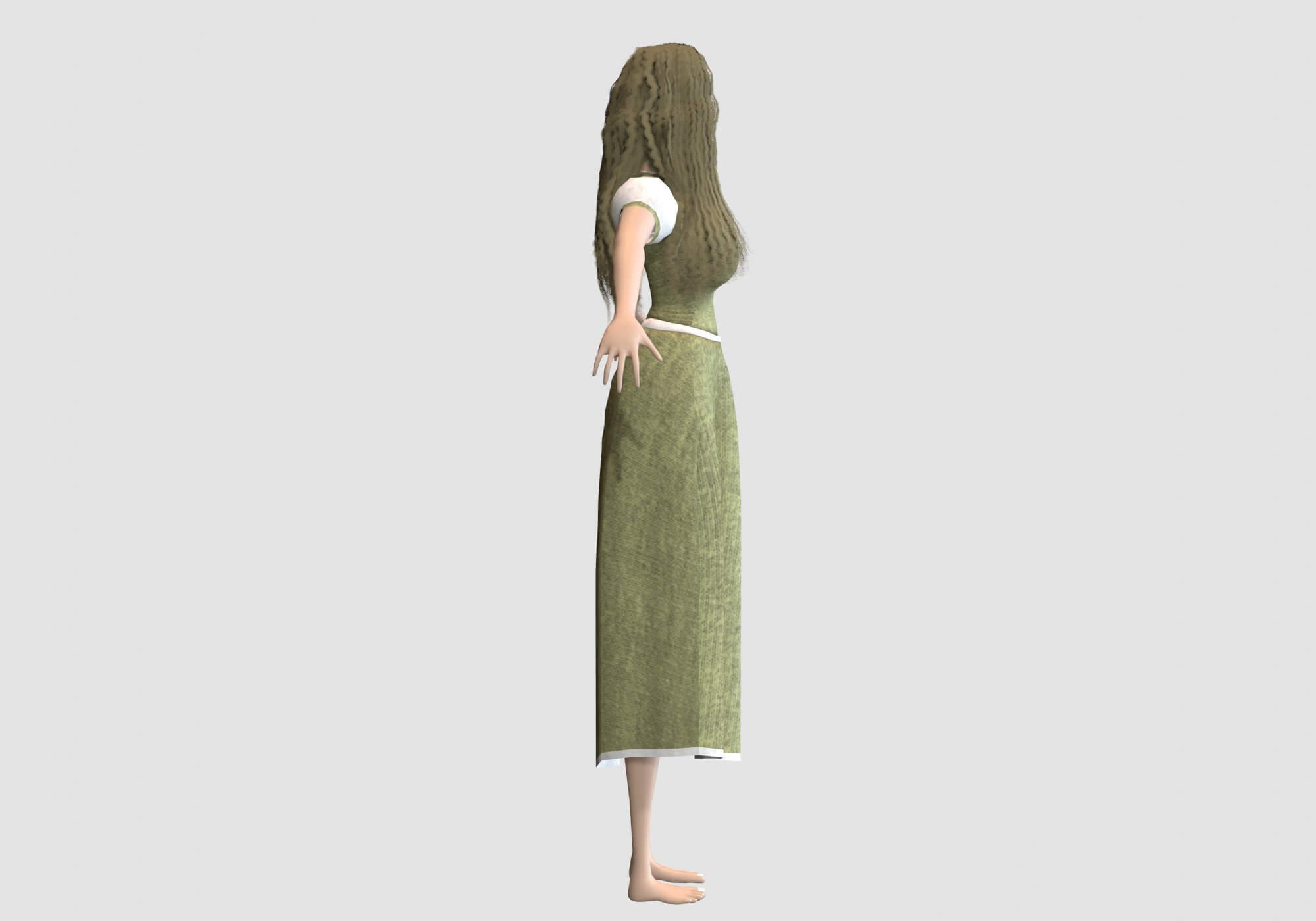 Middle Age Woman - 3D Model by nickianimations