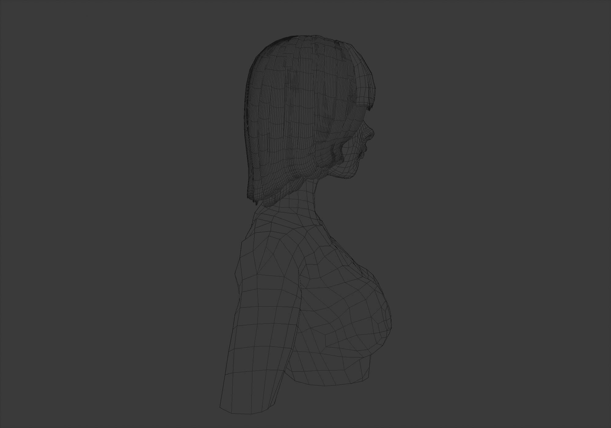 Middle Long Hairstyle v27772 - 3D Model by nickianimations