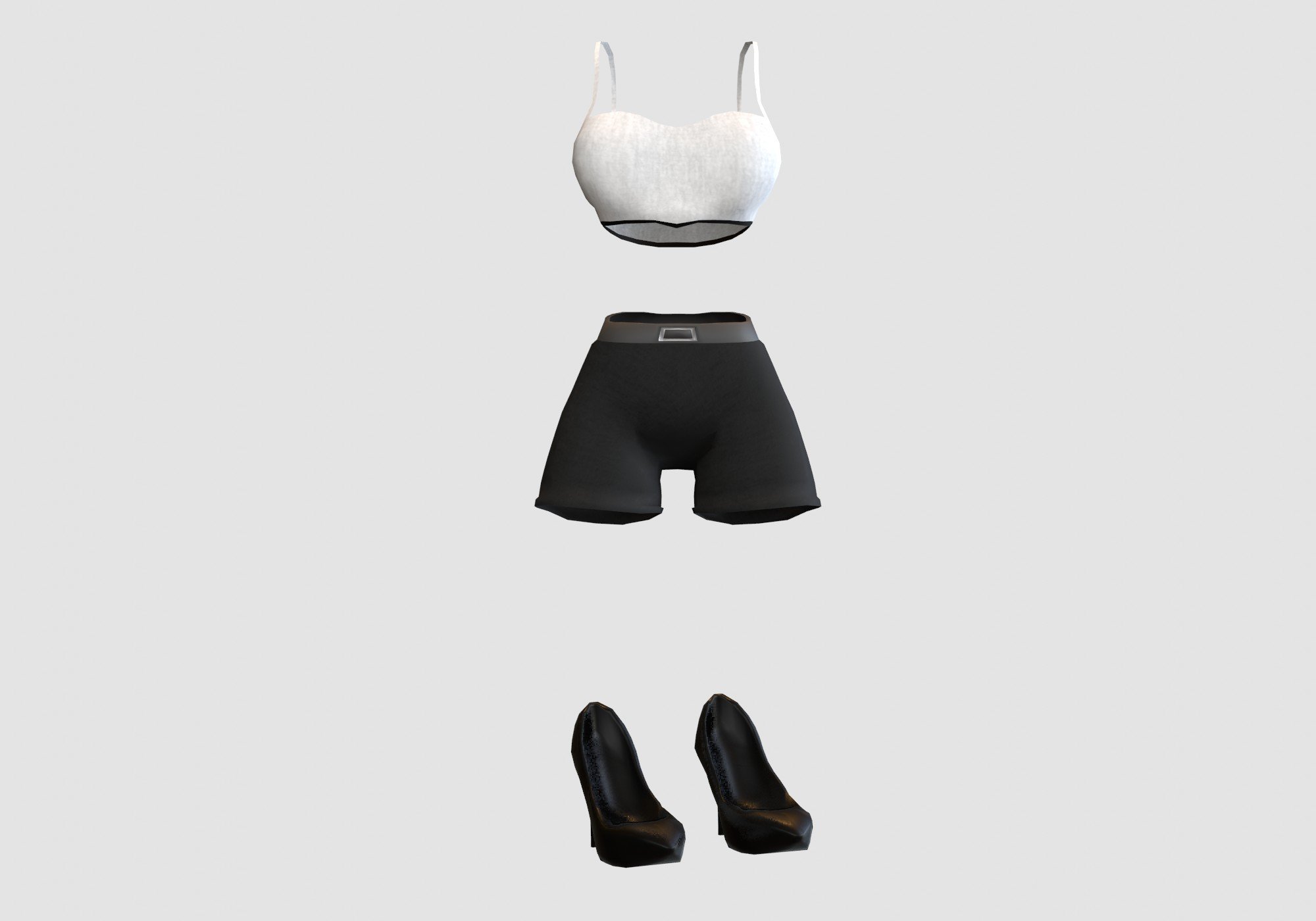 Outgoing Female Outfit - 3D Model by nickianimations