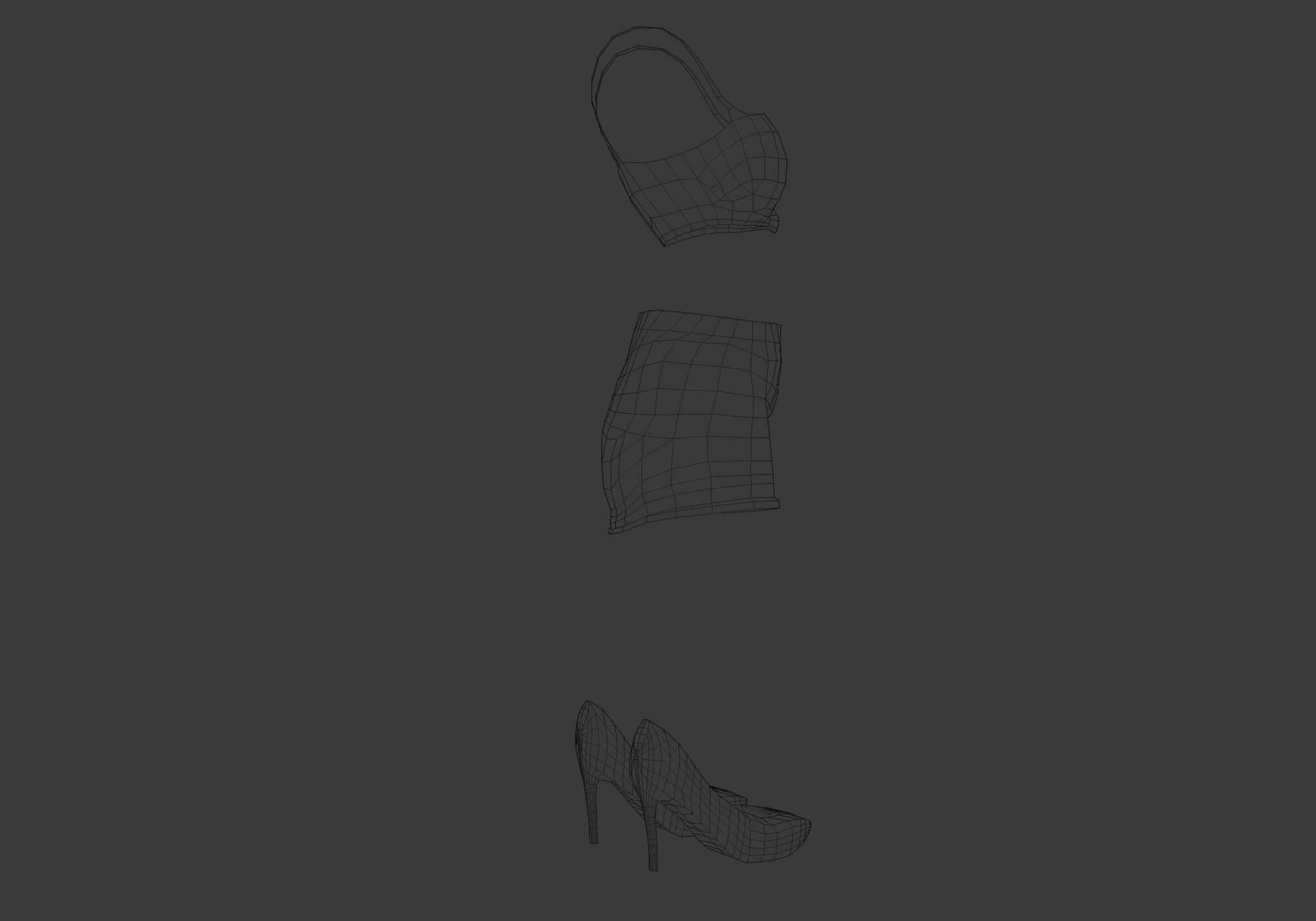 Outgoing Female Outfit - 3D Model by nickianimations