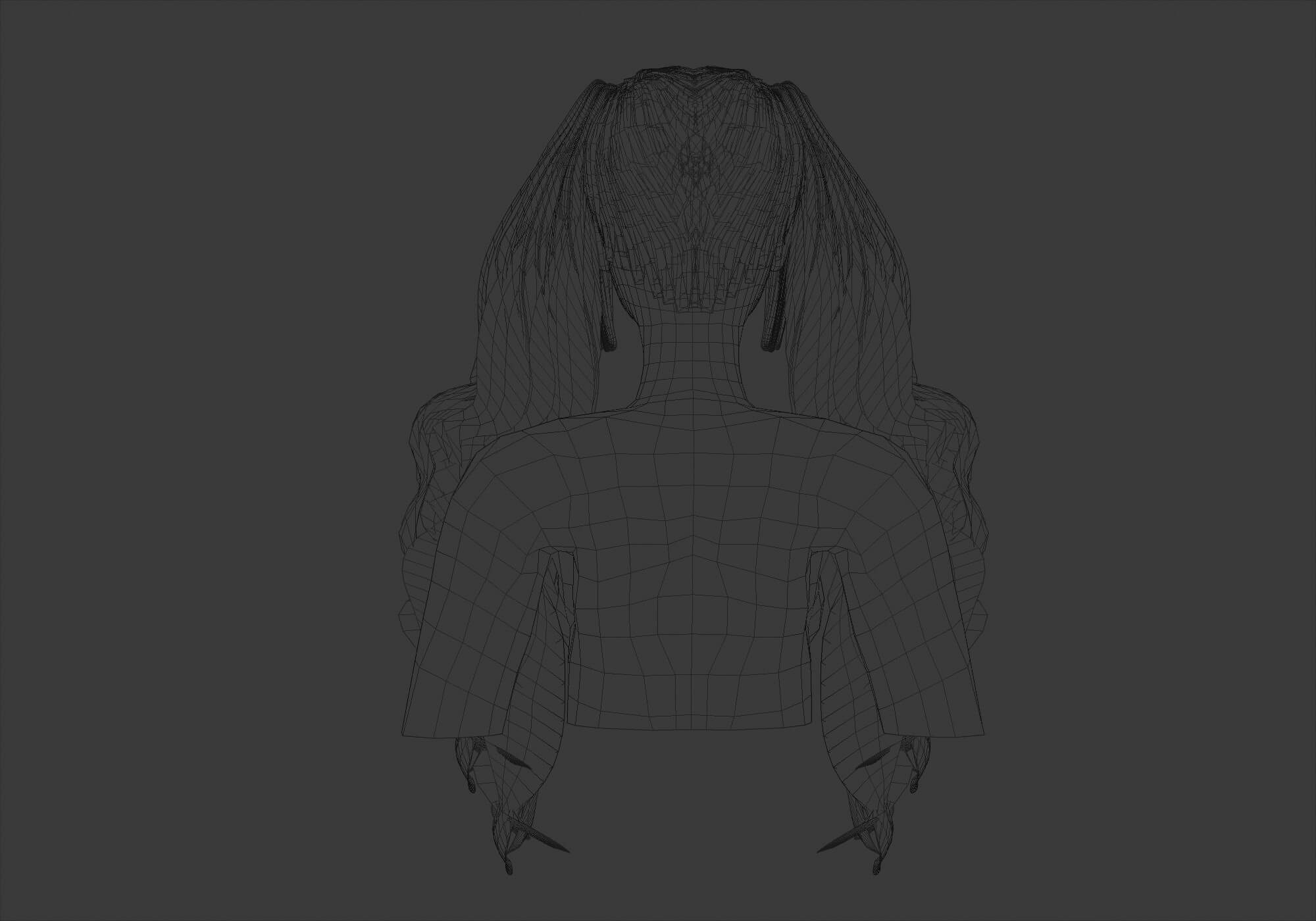 Pigtails Bangs Hair V24116 - 3D Model by nickianimations