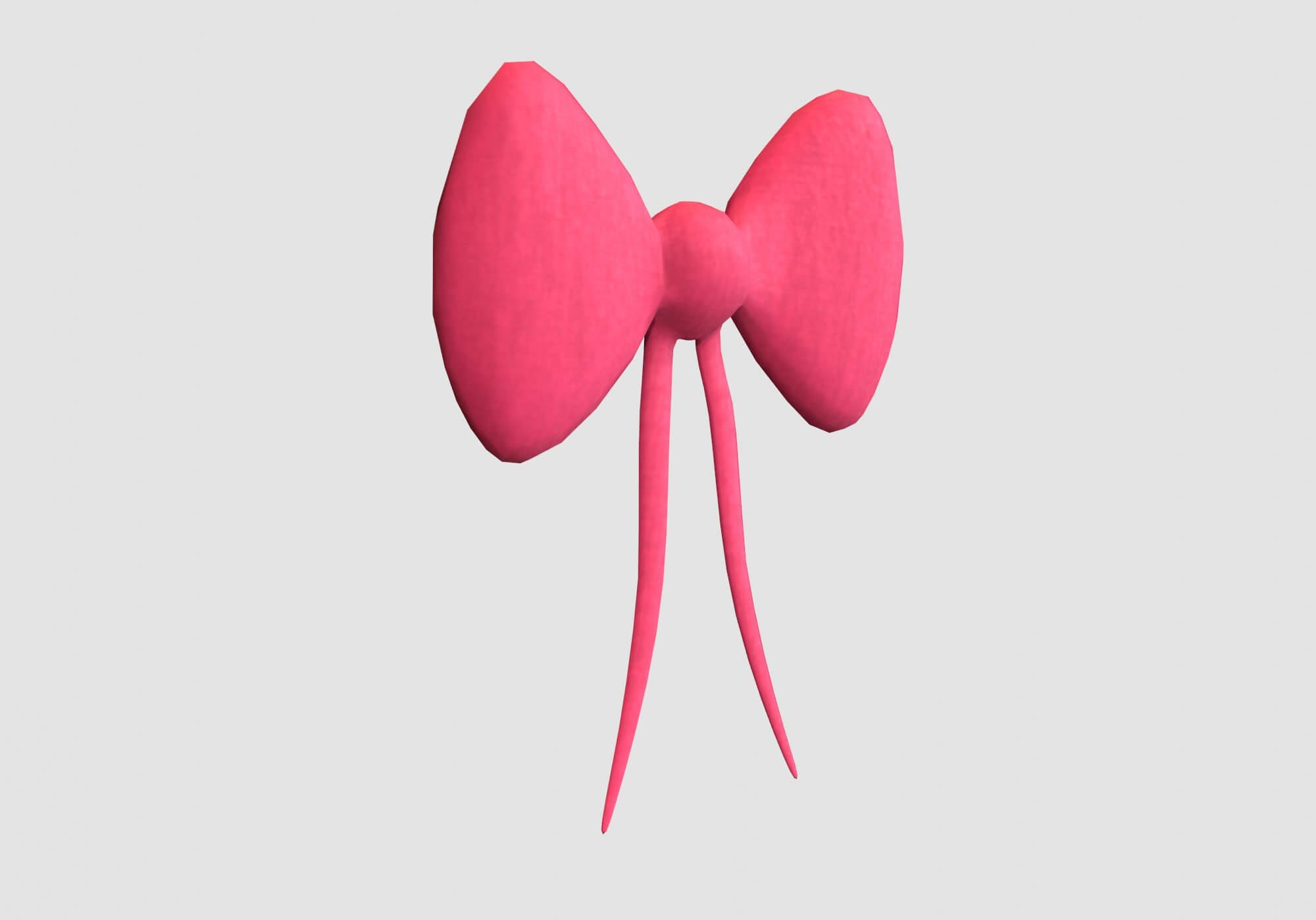 Pink Cartoon Ribbon - 3D Model by nickianimations