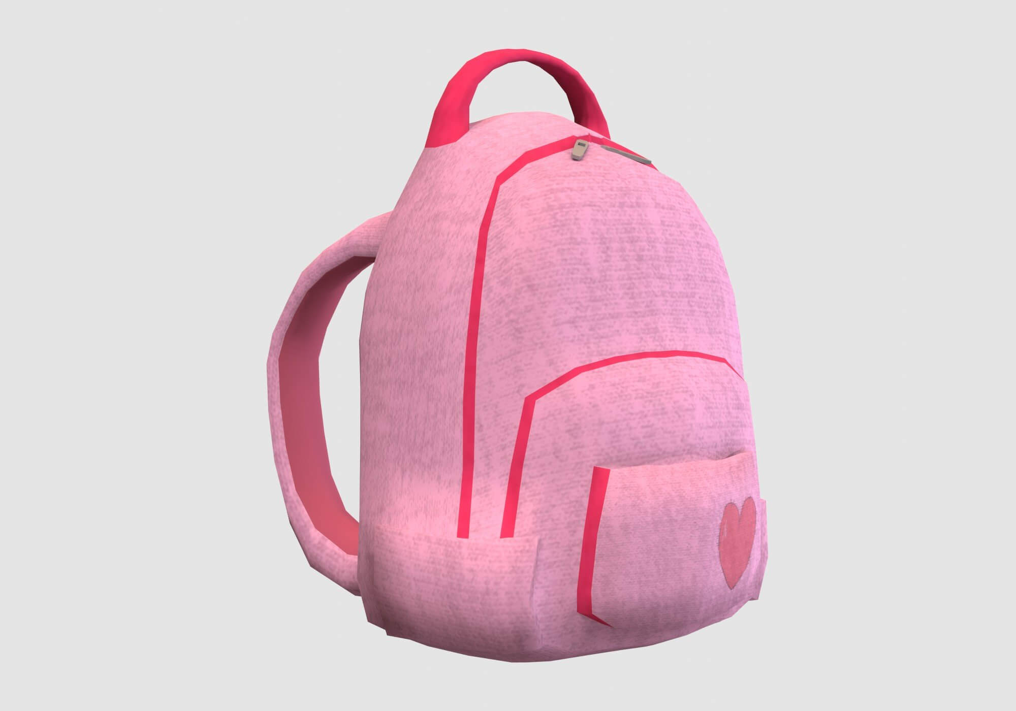 Pink Backpack - 3D Model by nickianimations
