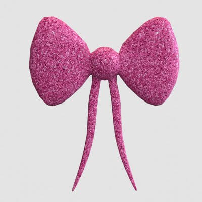 Pink Glitter Ribbon - 3D Model by nickianimations