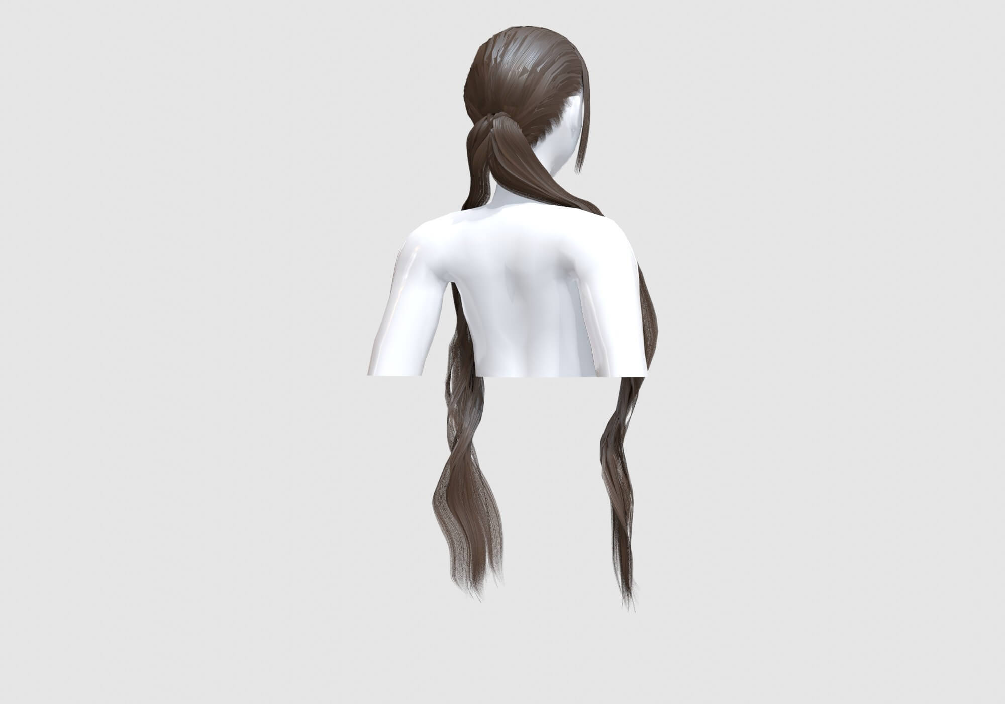 Ponytail Cute Hairstyle V52096 - 3D Model by nickianimations