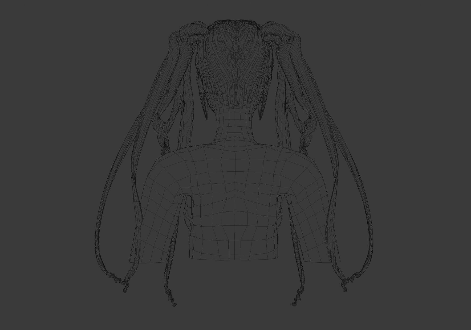 Ponytails Straight Hairstyle V21353 - 3D Model by nickianimations