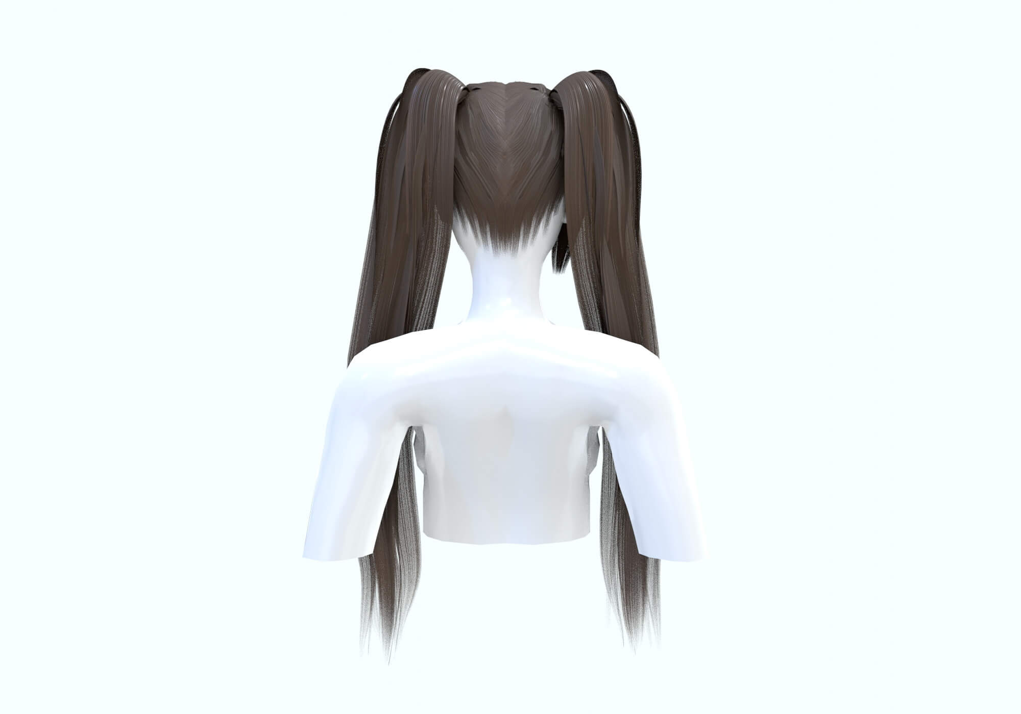 Ponytails Two Hairstyle v23871 - 3D Model by nickianimations
