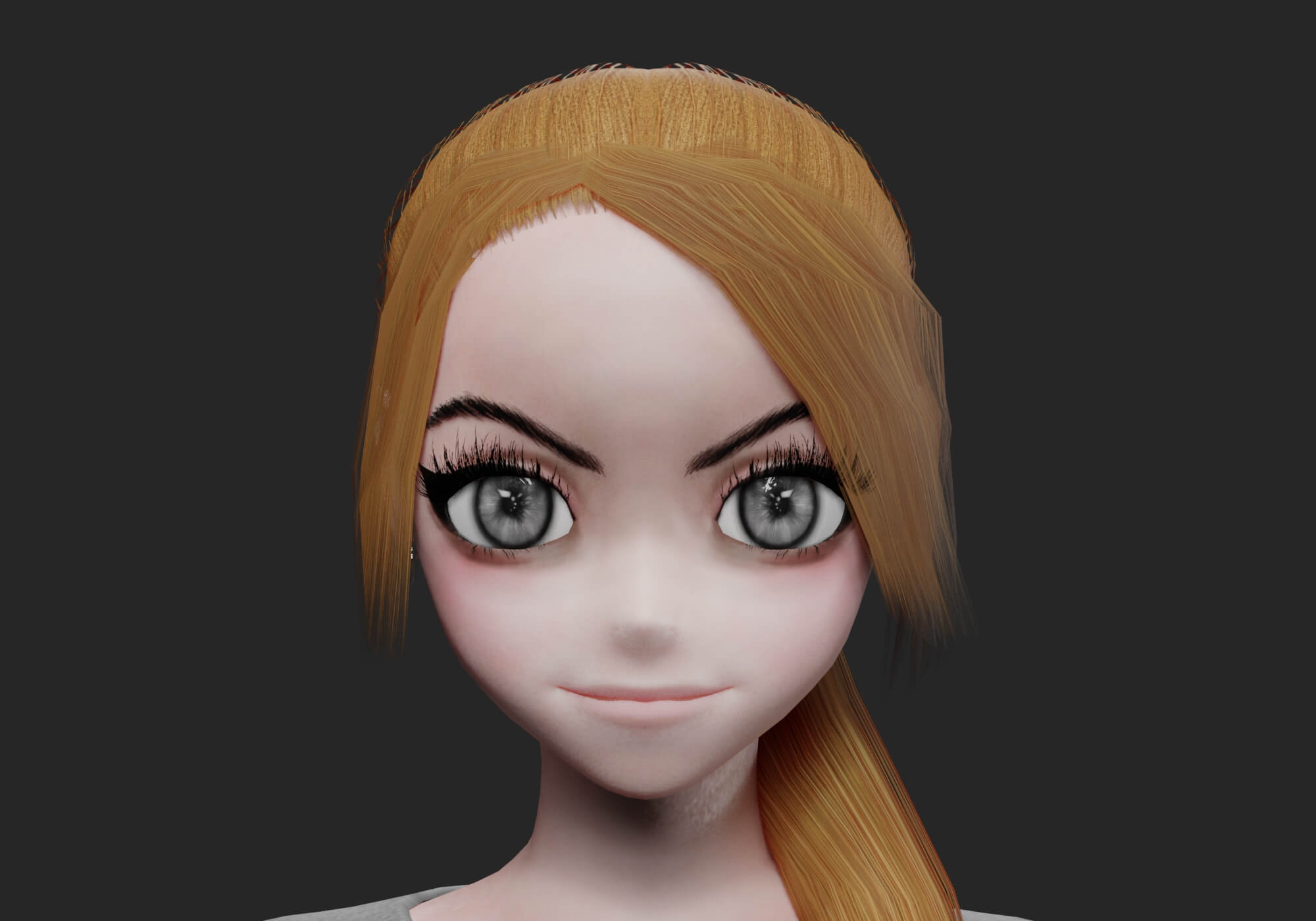 Pretty Anime Girl V30963 - 3D Model by nickianimations