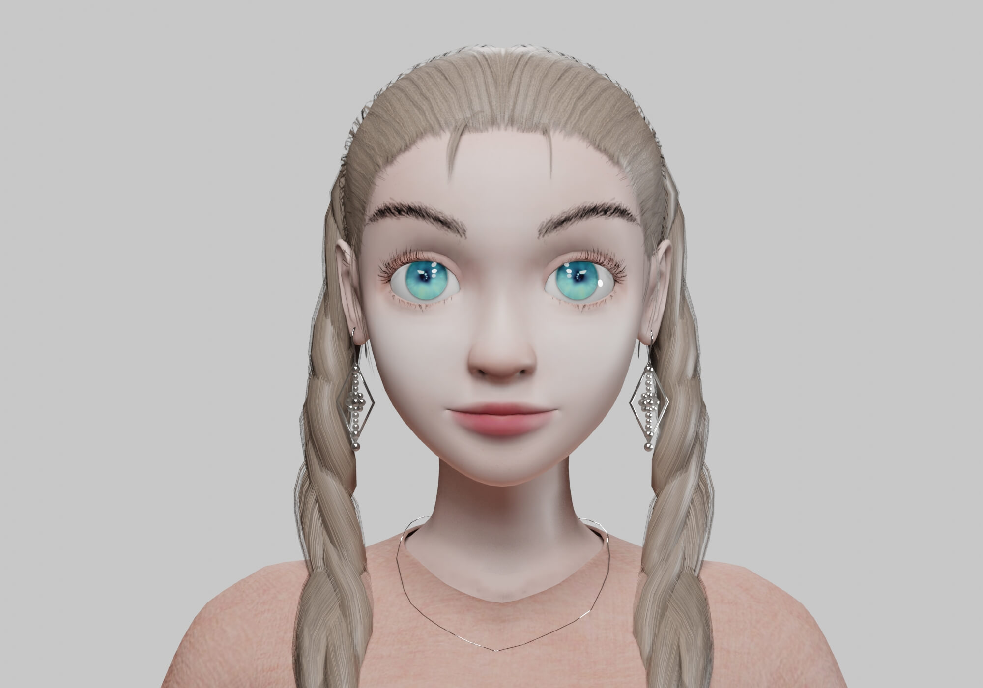 Pretty Basic Girl V28614 - 3D Model by nickianimations