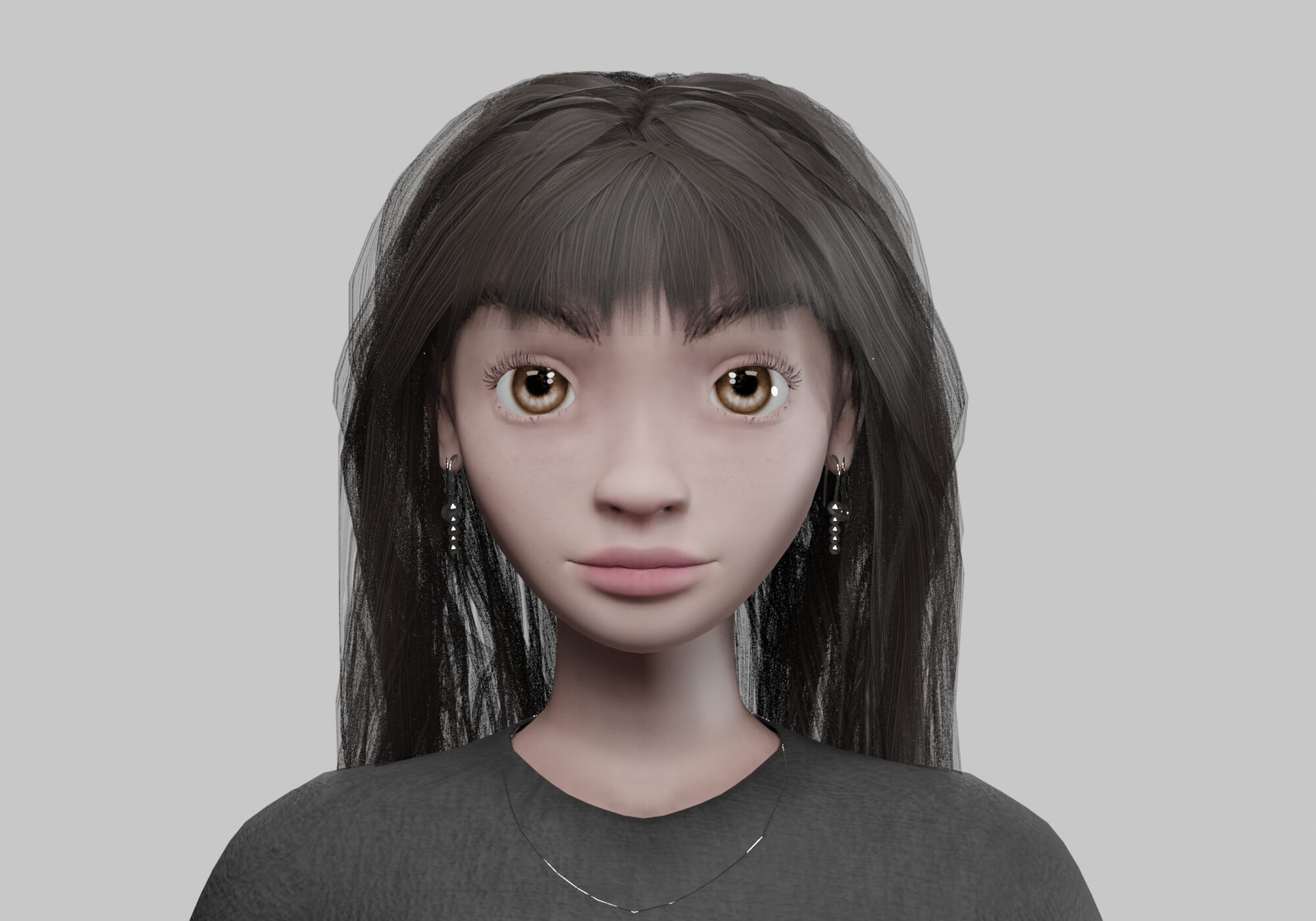 Pretty Basic Girl V30868 - 3D Model by nickianimations