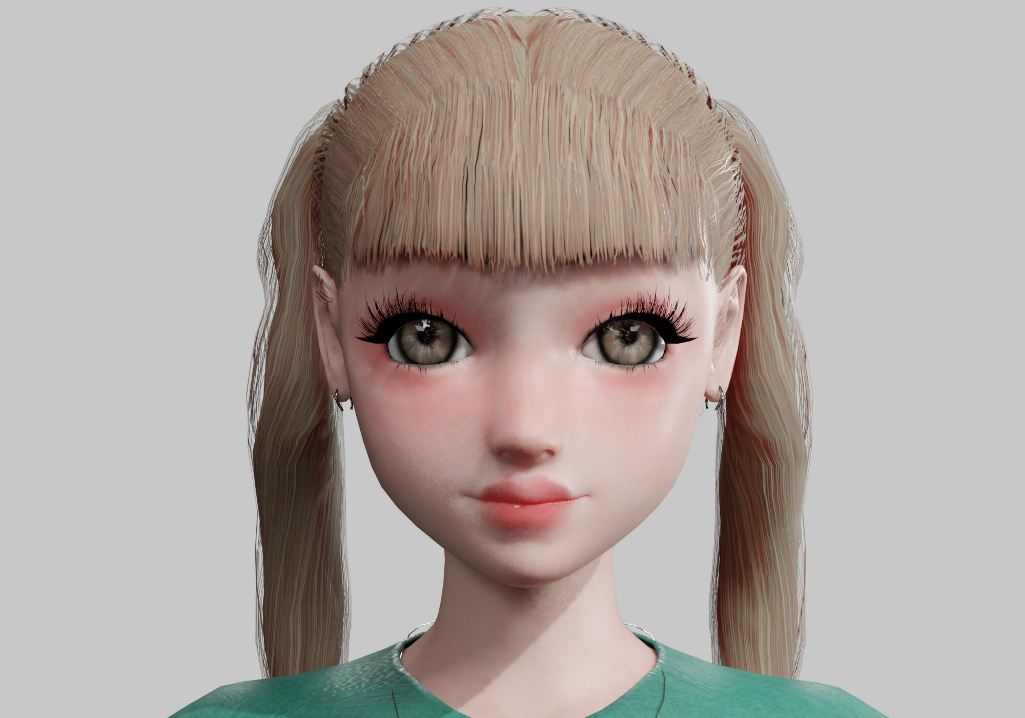 Pretty Basic Woman V20448 - 3D Model by nickianimations