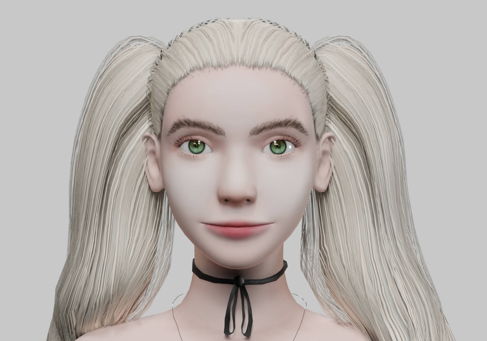Pretty Basic Woman V32838 - 3D Model by nickianimations