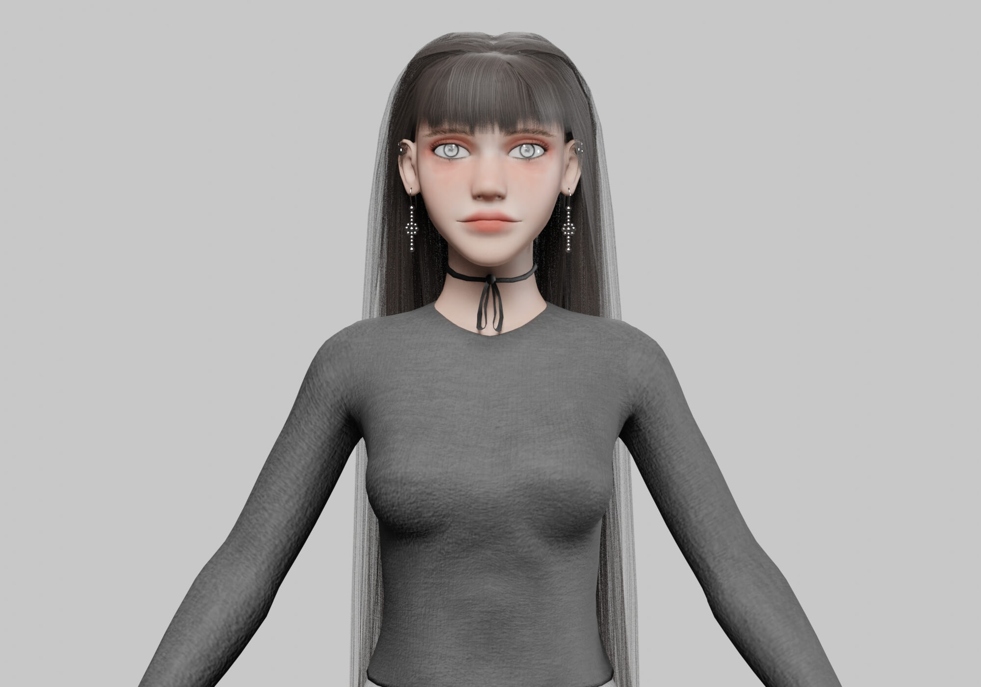 Pretty Beautiful Woman V30996 - 3D Model by nickianimations
