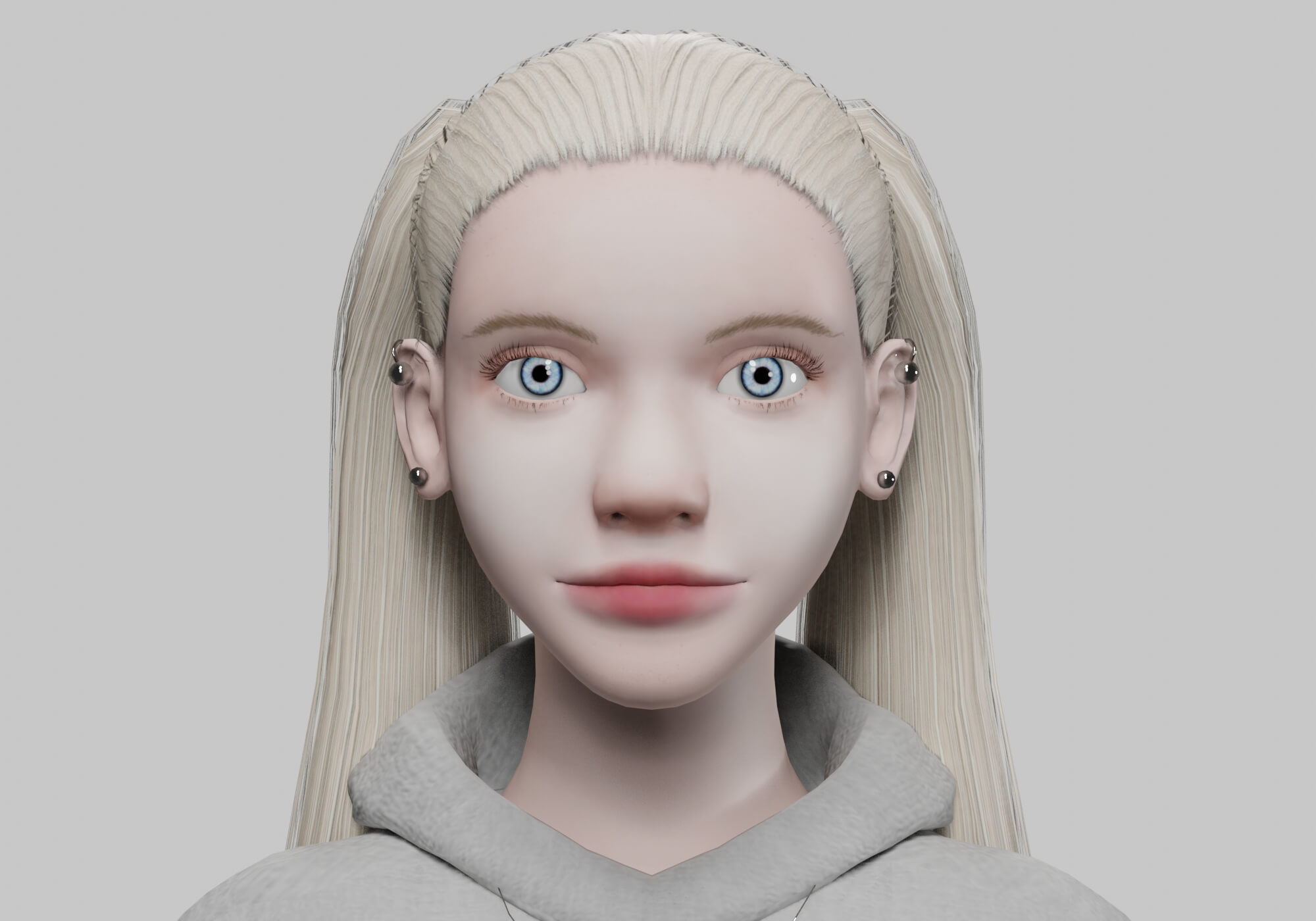 Pretty Beautiful Woman V39249 - 3D Model by nickianimations