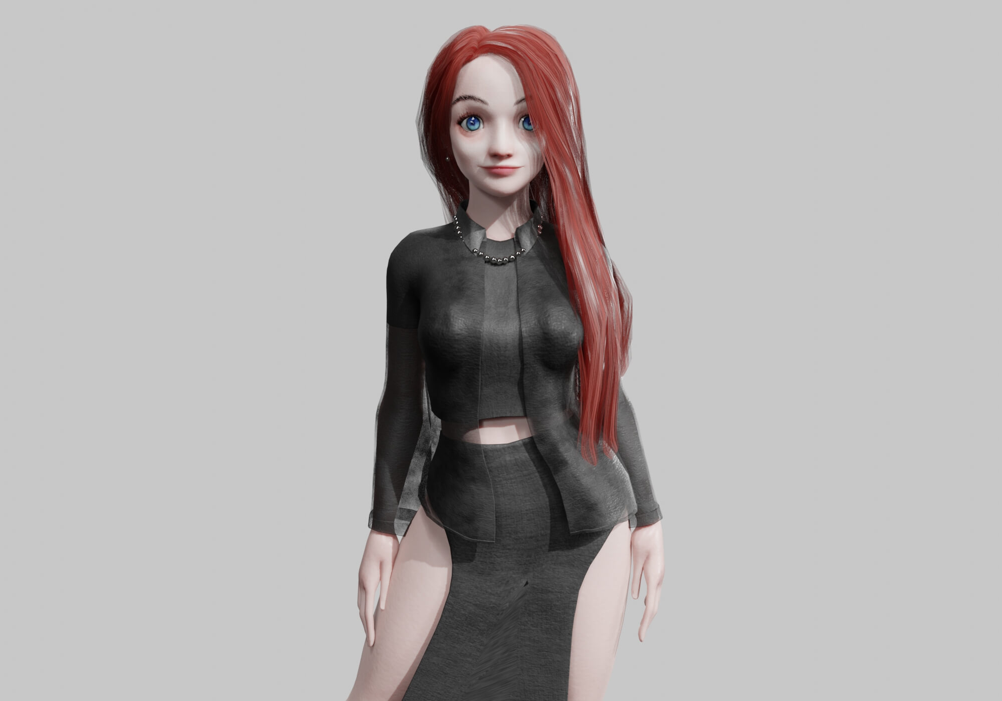 Pretty Beautiful Woman V41950 - 3D Model by nickianimations