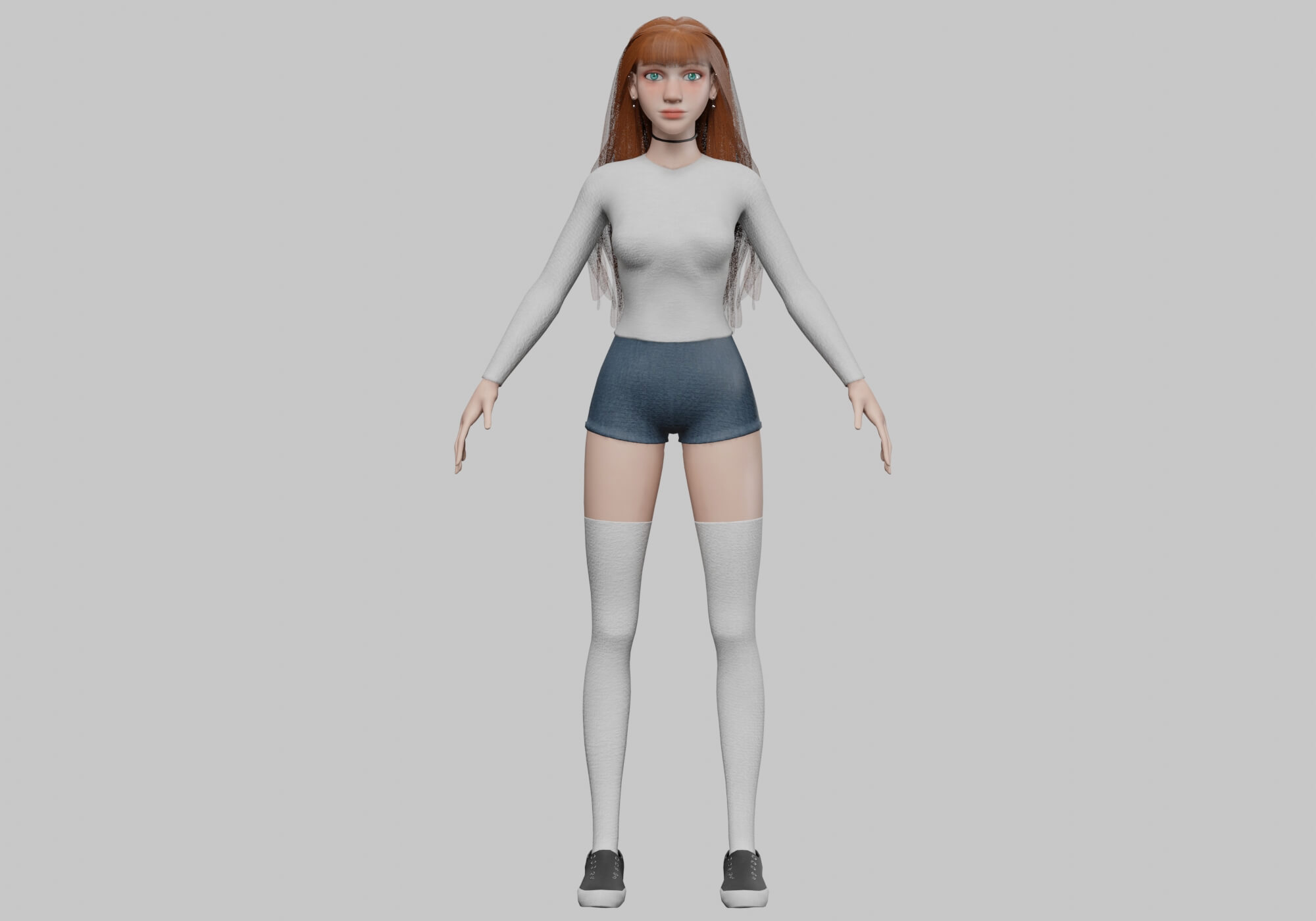 Pretty Cool Woman V29532 - 3D Model by nickianimations