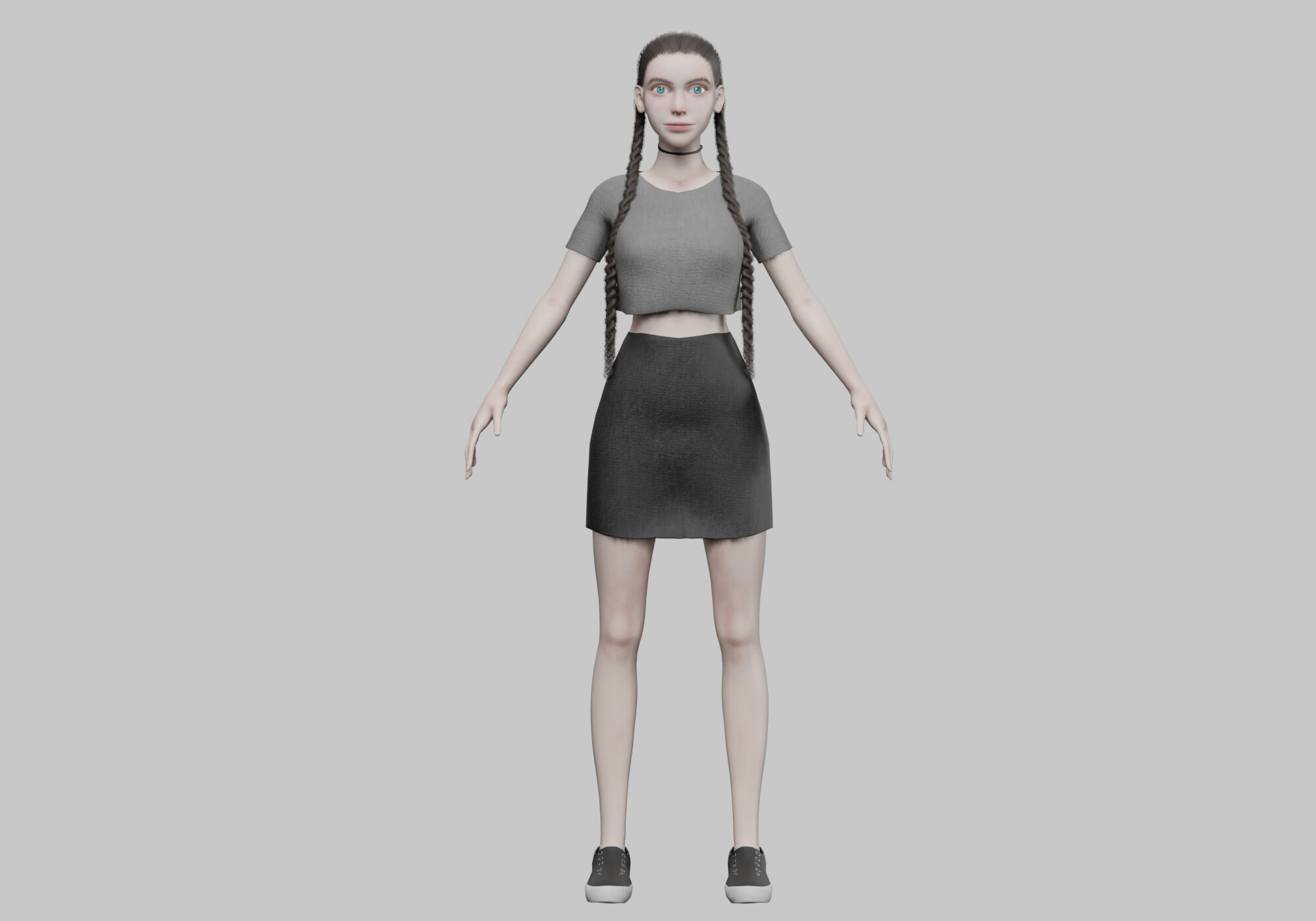 Pretty Cool Woman V32024 - 3D Model by nickianimations