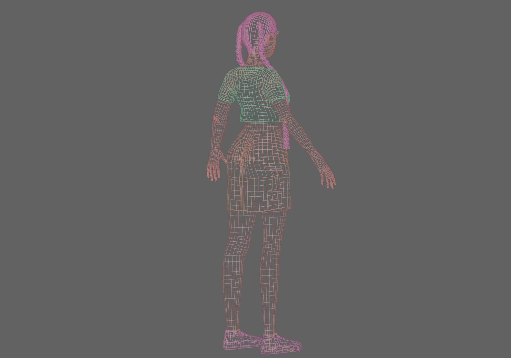 Pretty Cool Woman V32024 - 3D Model by nickianimations