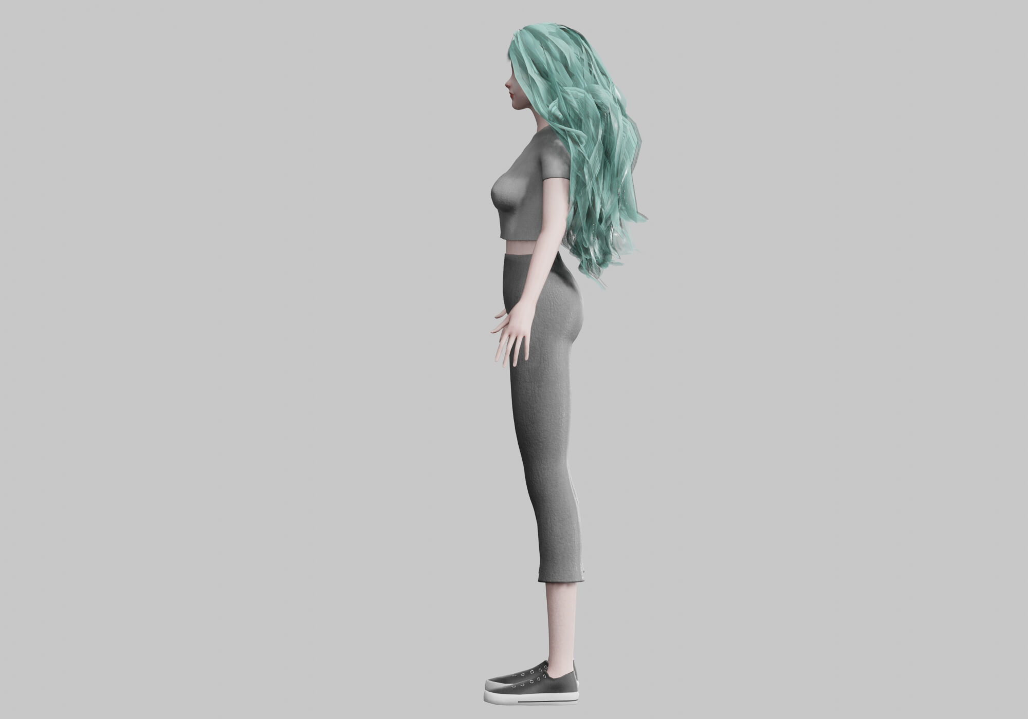 Pretty Cool Woman V36807 - 3D Model by nickianimations