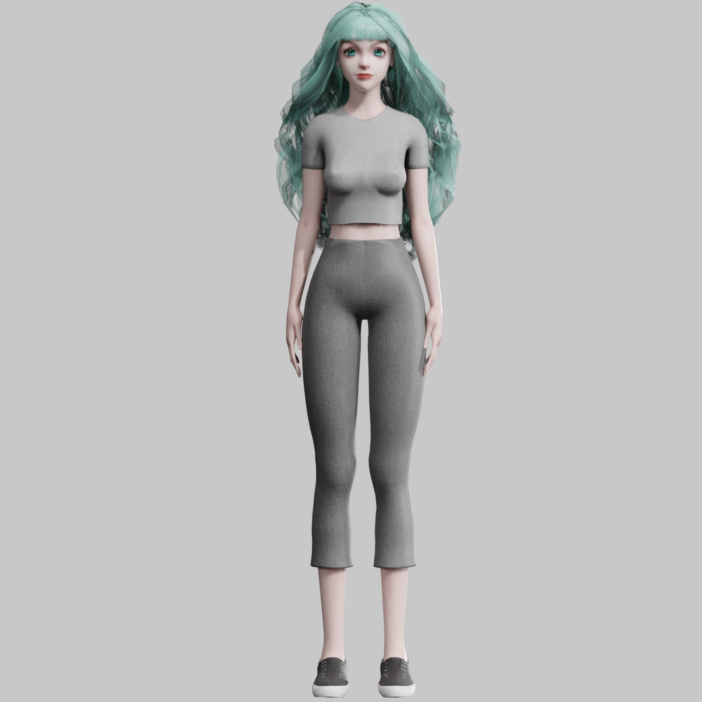 Pretty Cool Woman V36807 - 3D Model by nickianimations