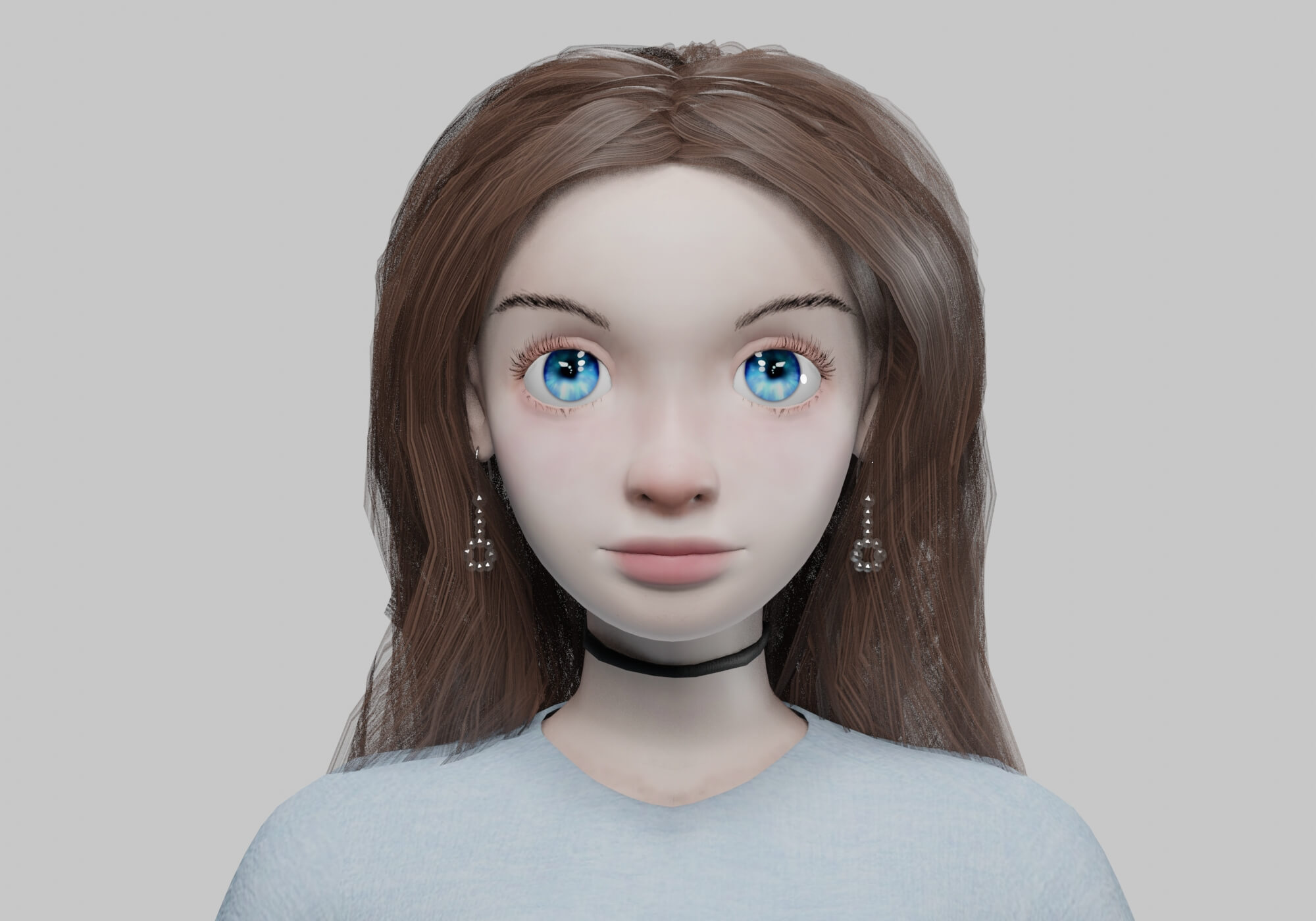 Pretty Cute Girl V37463 - 3D Model by nickianimations