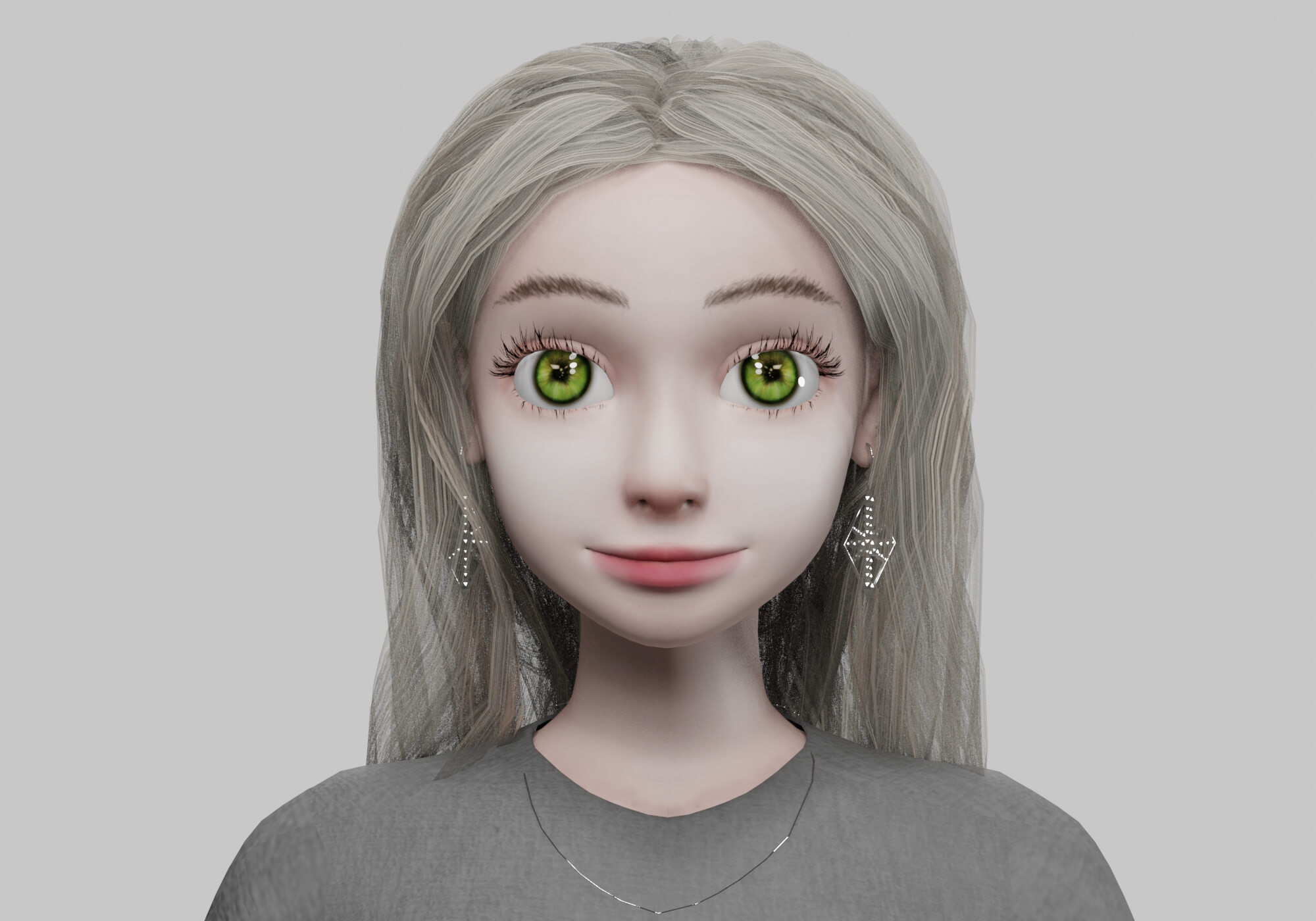 Pretty Cute Woman V39928 - 3D Model by nickianimations